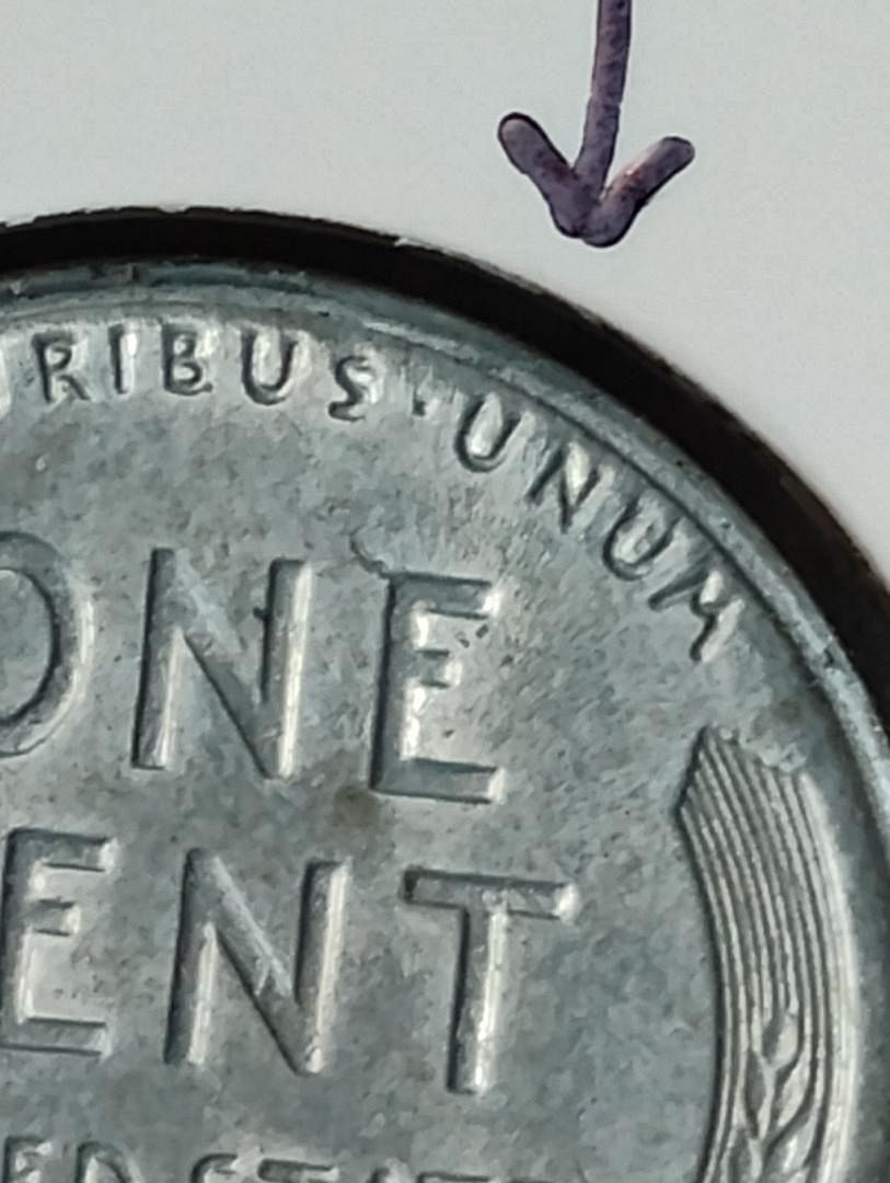1943 STEEL LINCOLN WHEAT CENT MS-64 DIE CRACK ON OBVERSE, DIE CHIPS ON ...