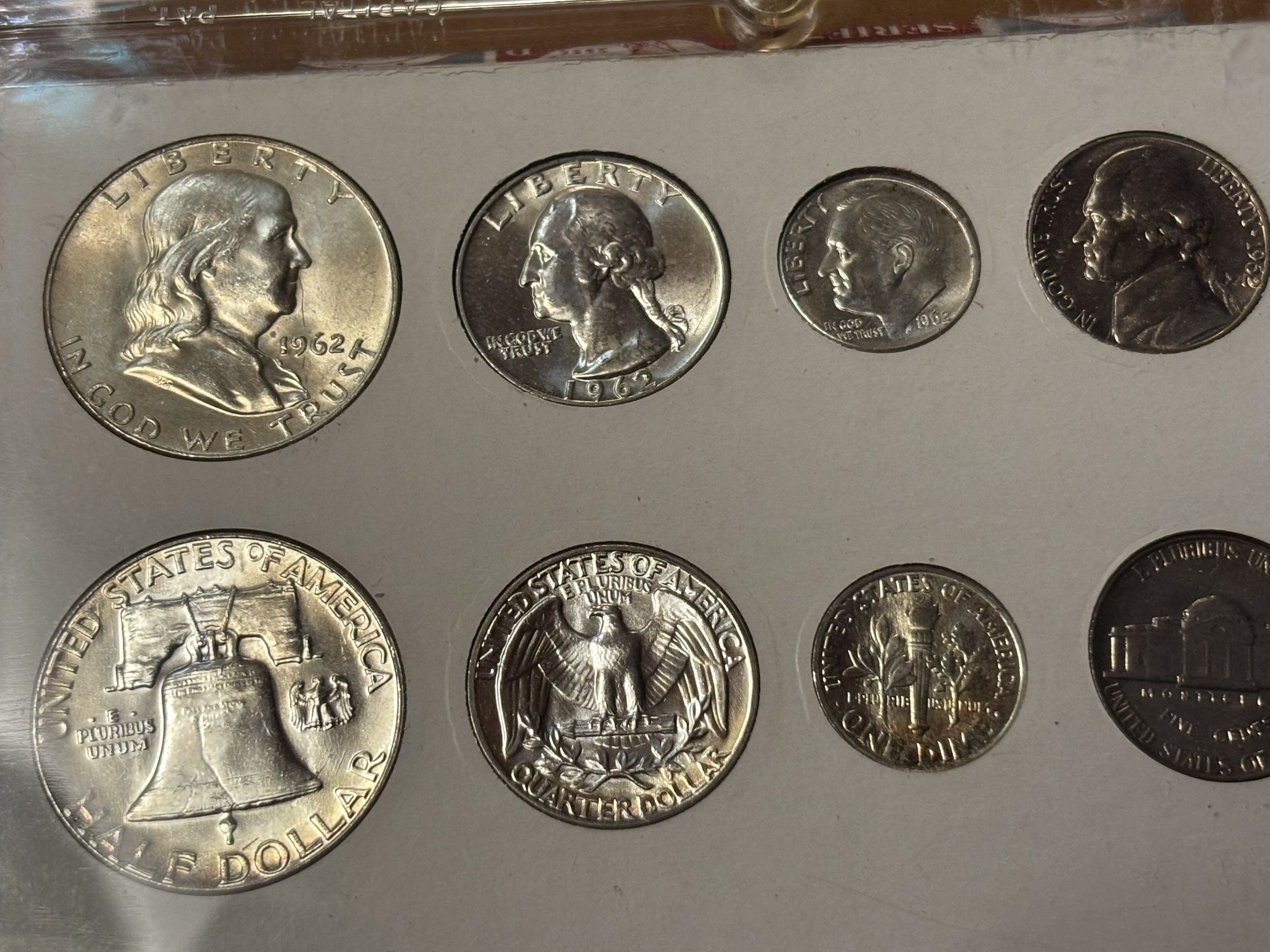 1962 U.S. Mint Set 10 coins in Brilliant Uncirculated Condition in ...