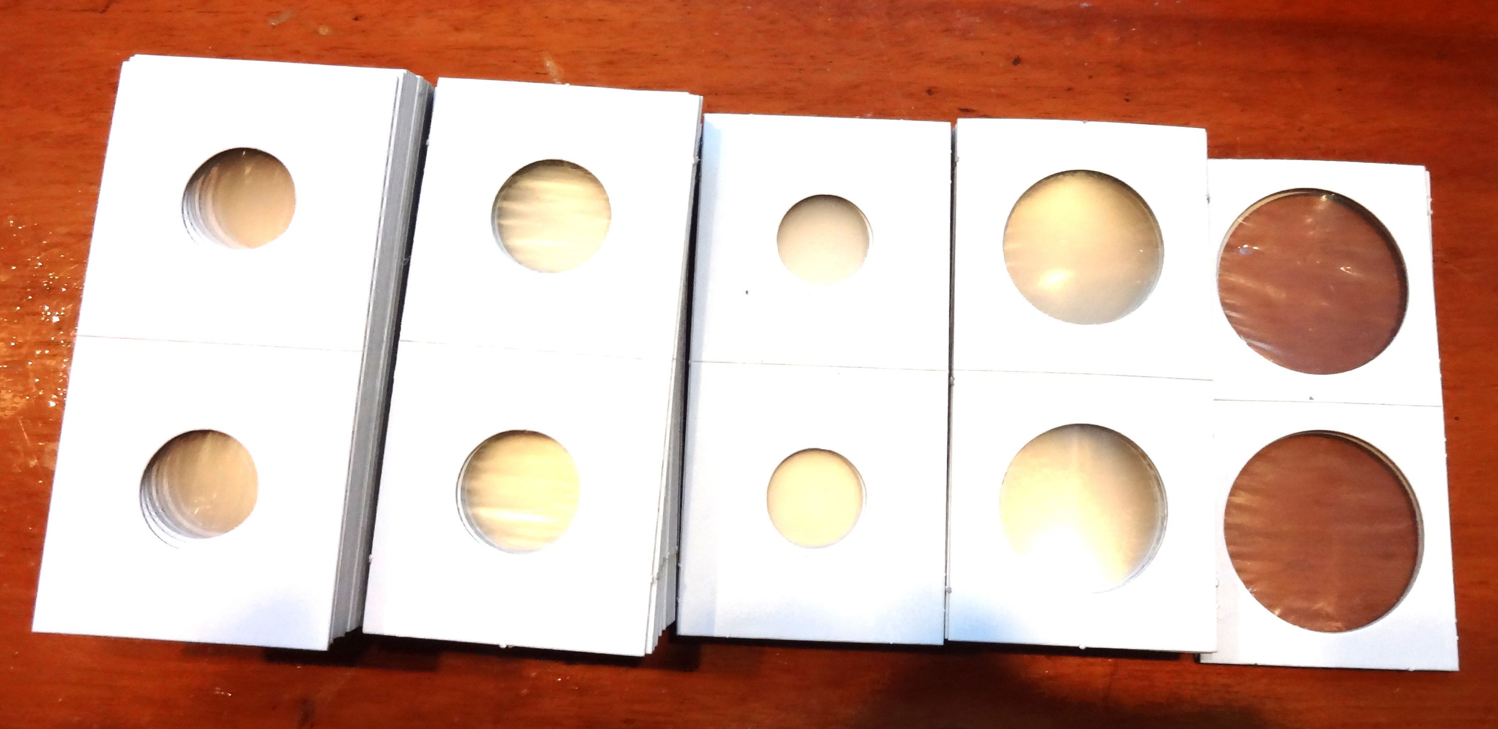 134 Assorted 2X2 Cardboard Coin Flips & 3 gently used guardhouse ...