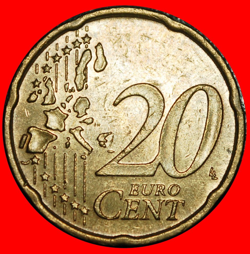 NORDIC GOLD (2002-2025): GERMANY ★ 20 EURO CENTS 2003D BAVARIA SPANISH ...