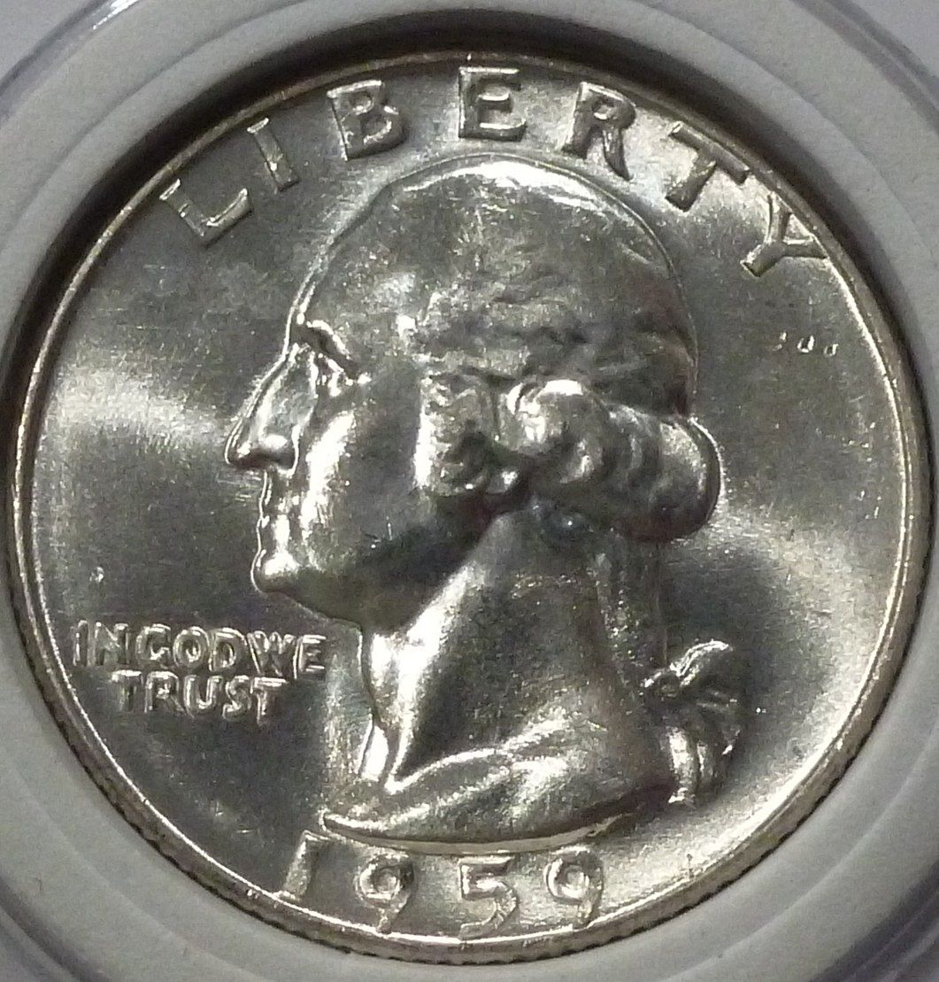 1959-D GEM BRILLIANT UNCIRCULATED Washington Quarter BU # (615-A) - For ...