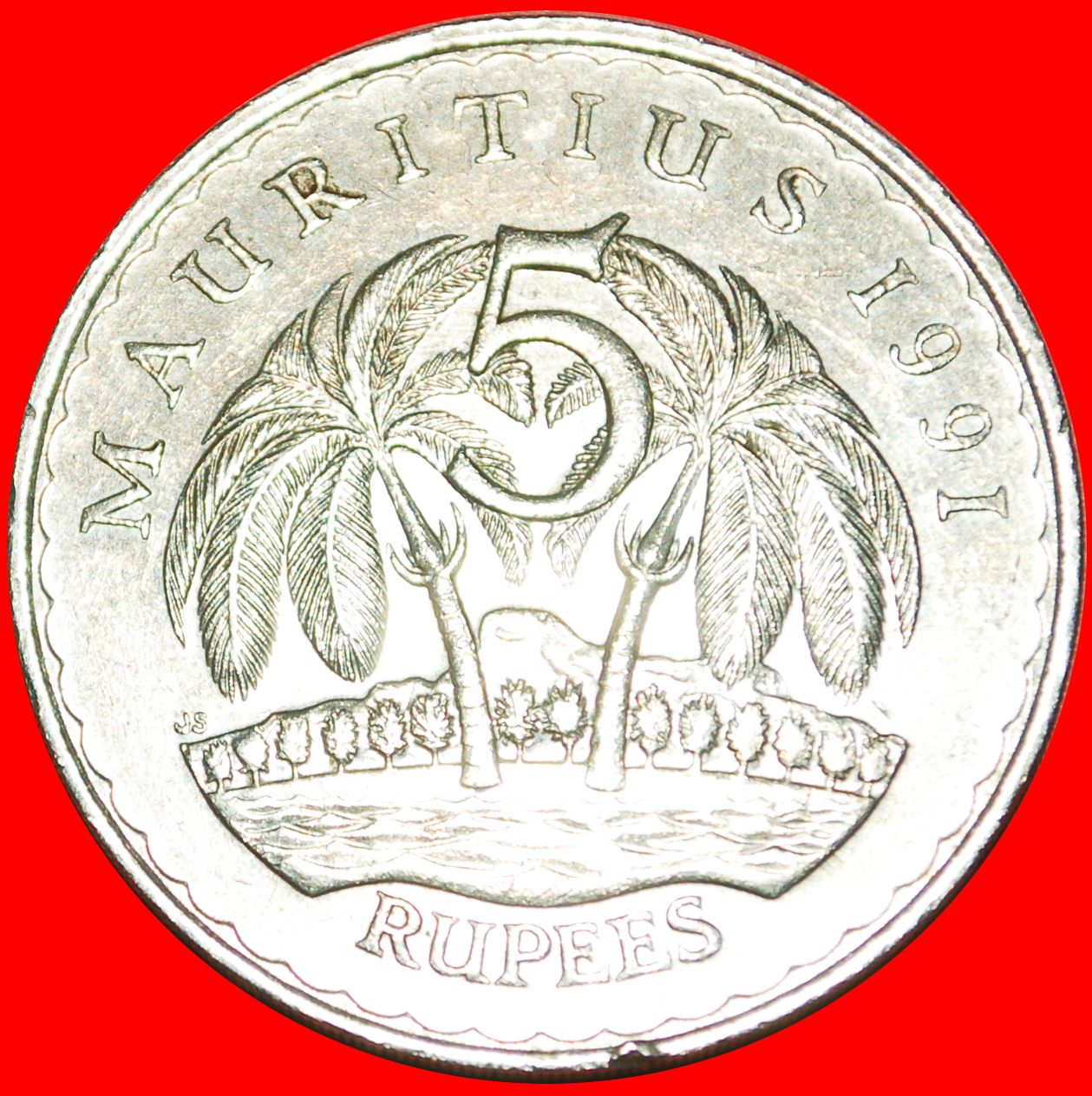 PALM-TREES: MAURITIUS ★ 5 RUPEES 1991! Ramgoolam (1900-1985) - For Sale ...