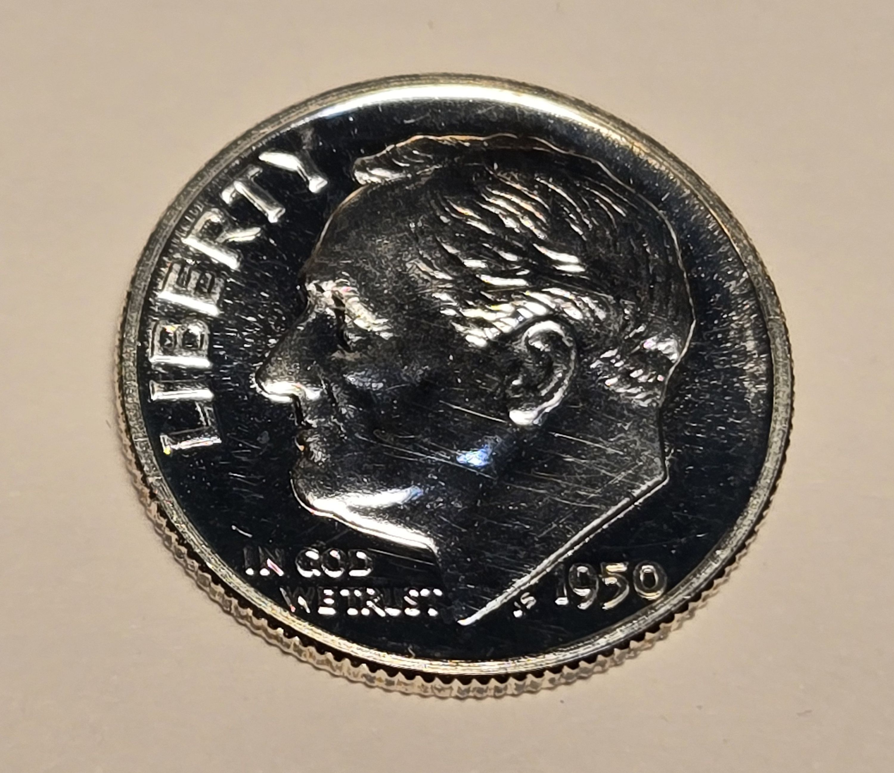 1950 PROOF Roosevelt Dime Proof-63 (Choice Proof) - For Sale, Buy Now ...