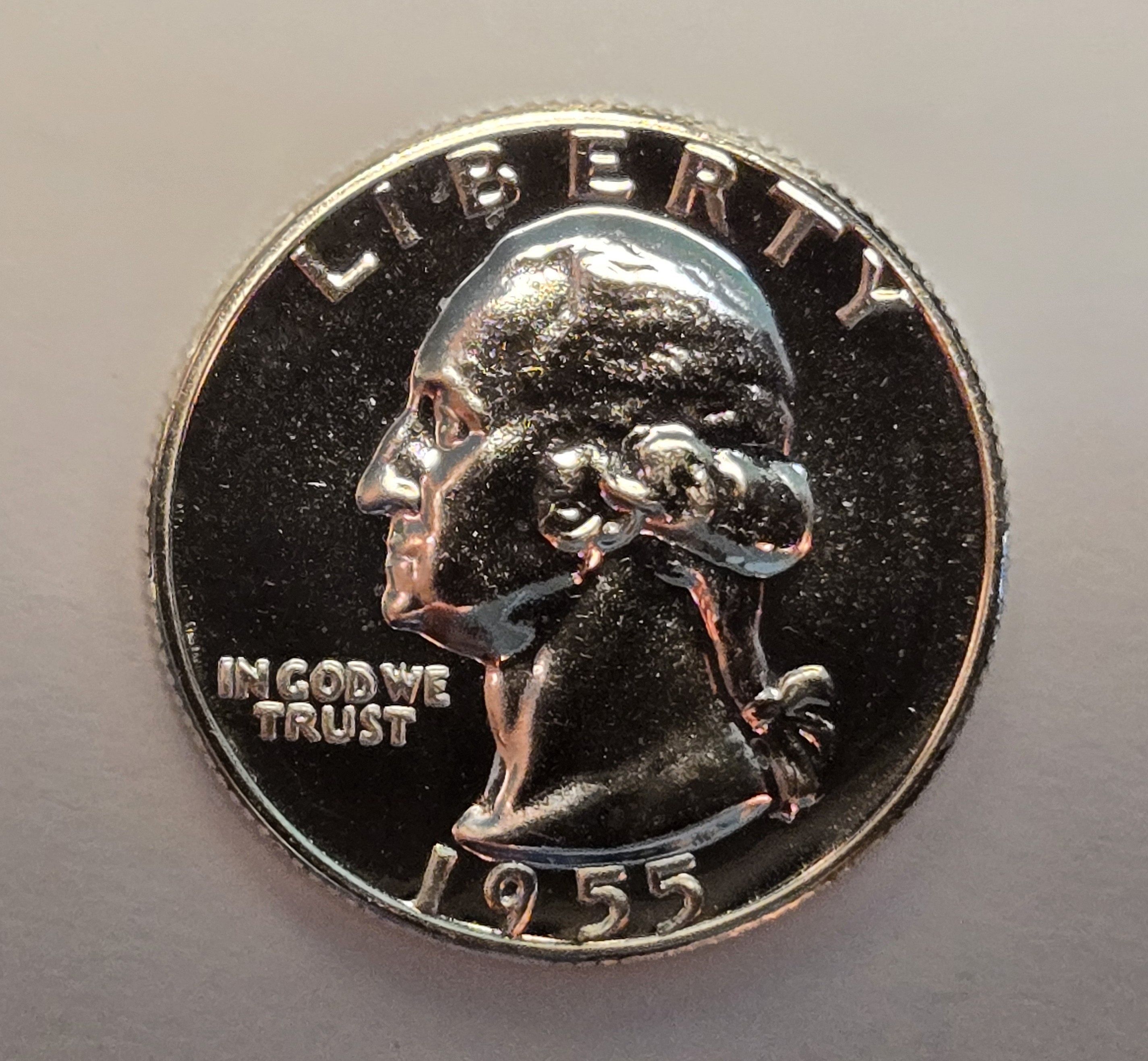 1955 PROOF Washington Quarter Proof-65 (GEM) - For Sale, Buy Now Online ...