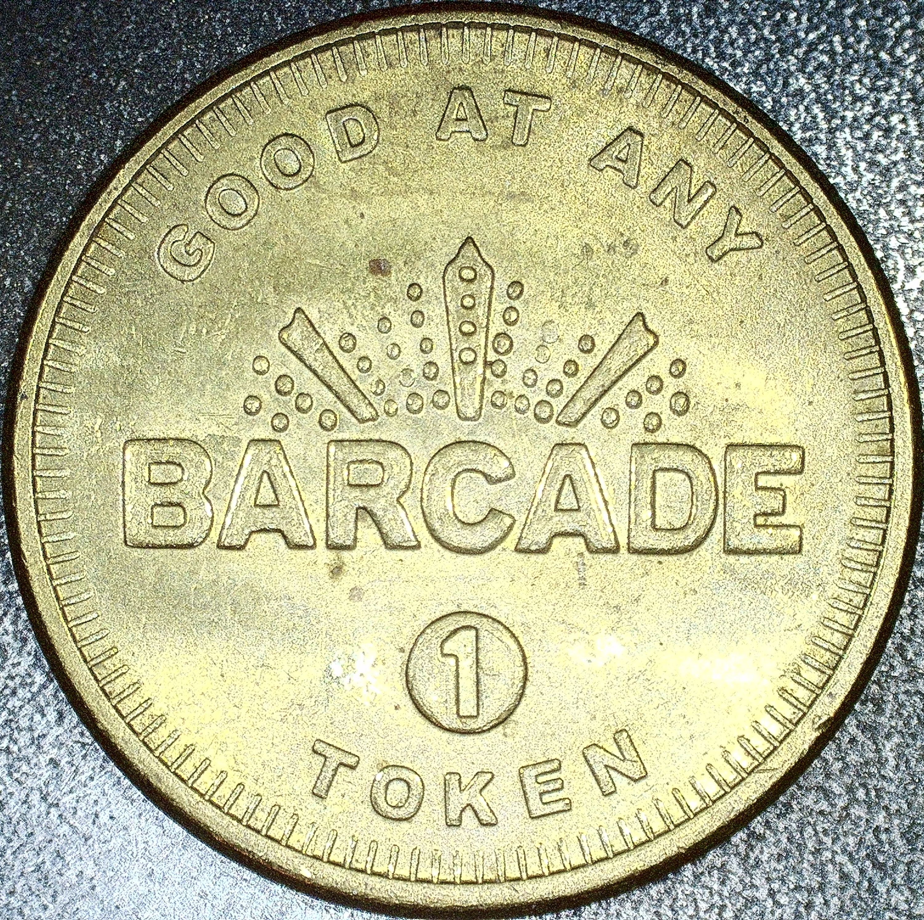The Original Arcade Bar Est 2004 Barcade 1 Token - Arcade Game Token ...