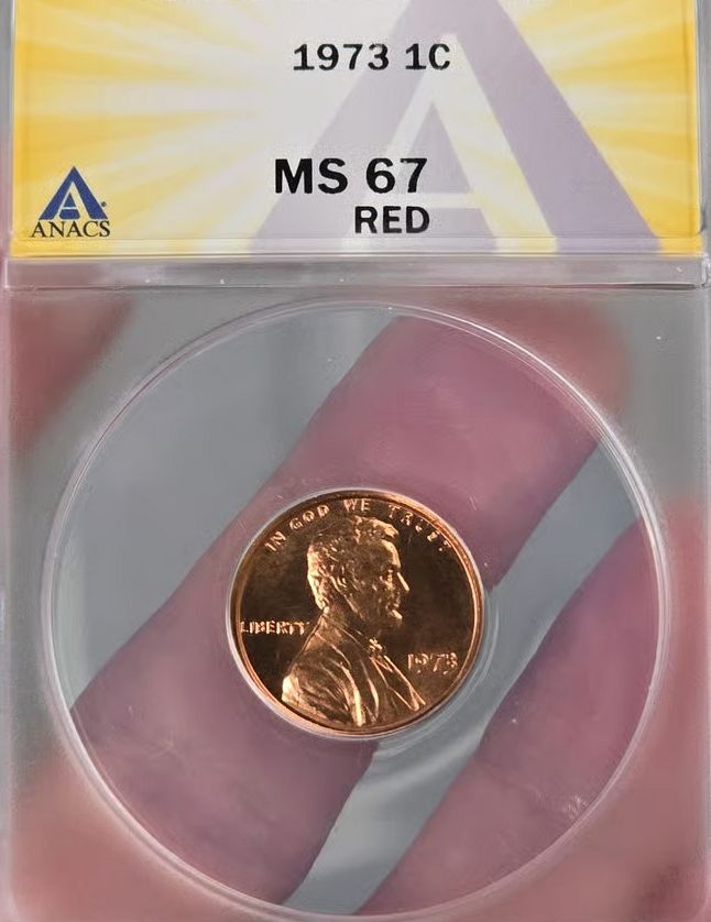 1973 Lincoln Memorial Penny; ANACS GRADED MS67! RARE FIND! - For Sale ...