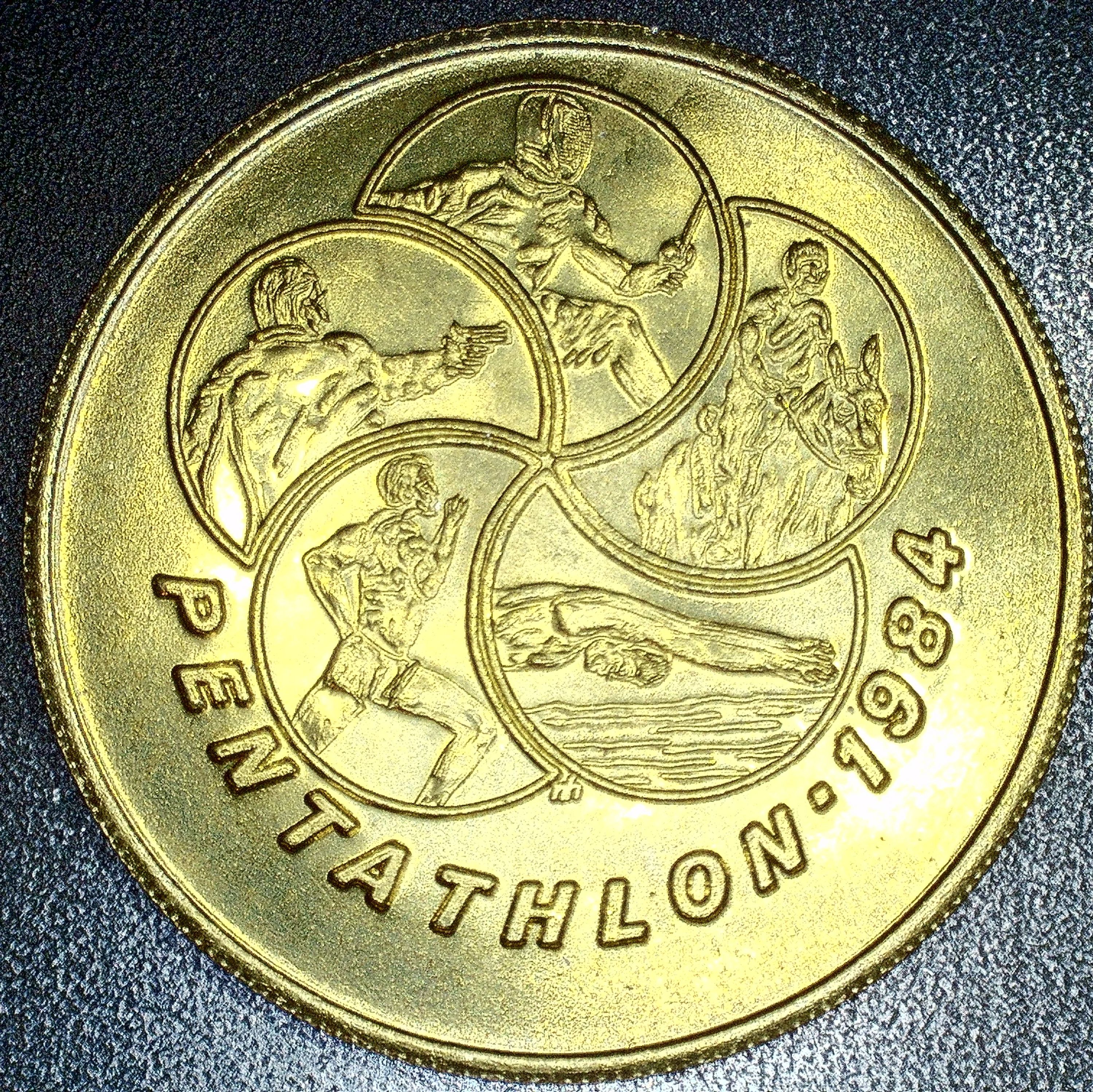 1984 SCRTD Fare - Games of the XXIIIrd Olympiad - Pentathlon Los ...