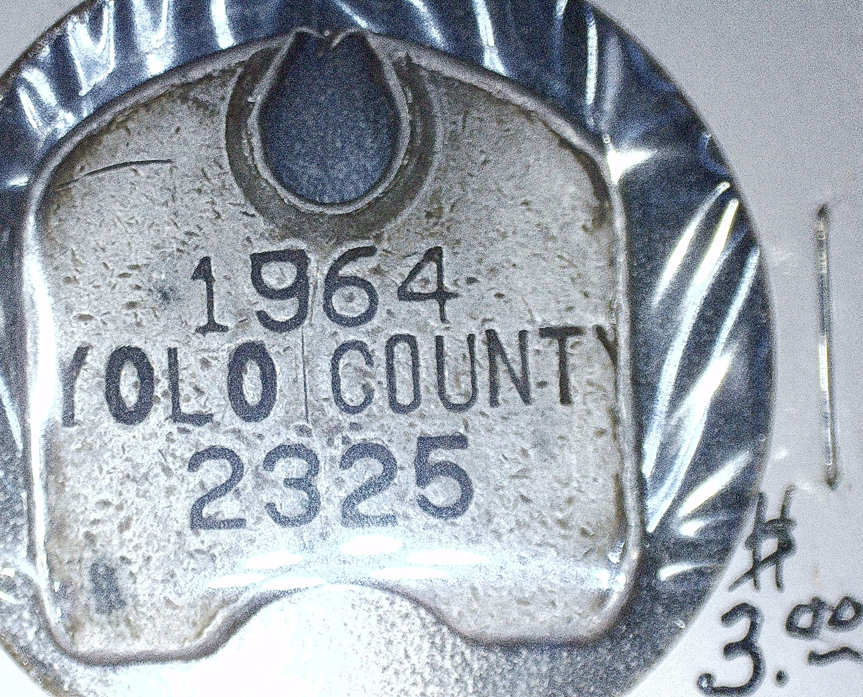 1964 Yolo County, California dog license tag 29mm - For Sale, Buy Now ...