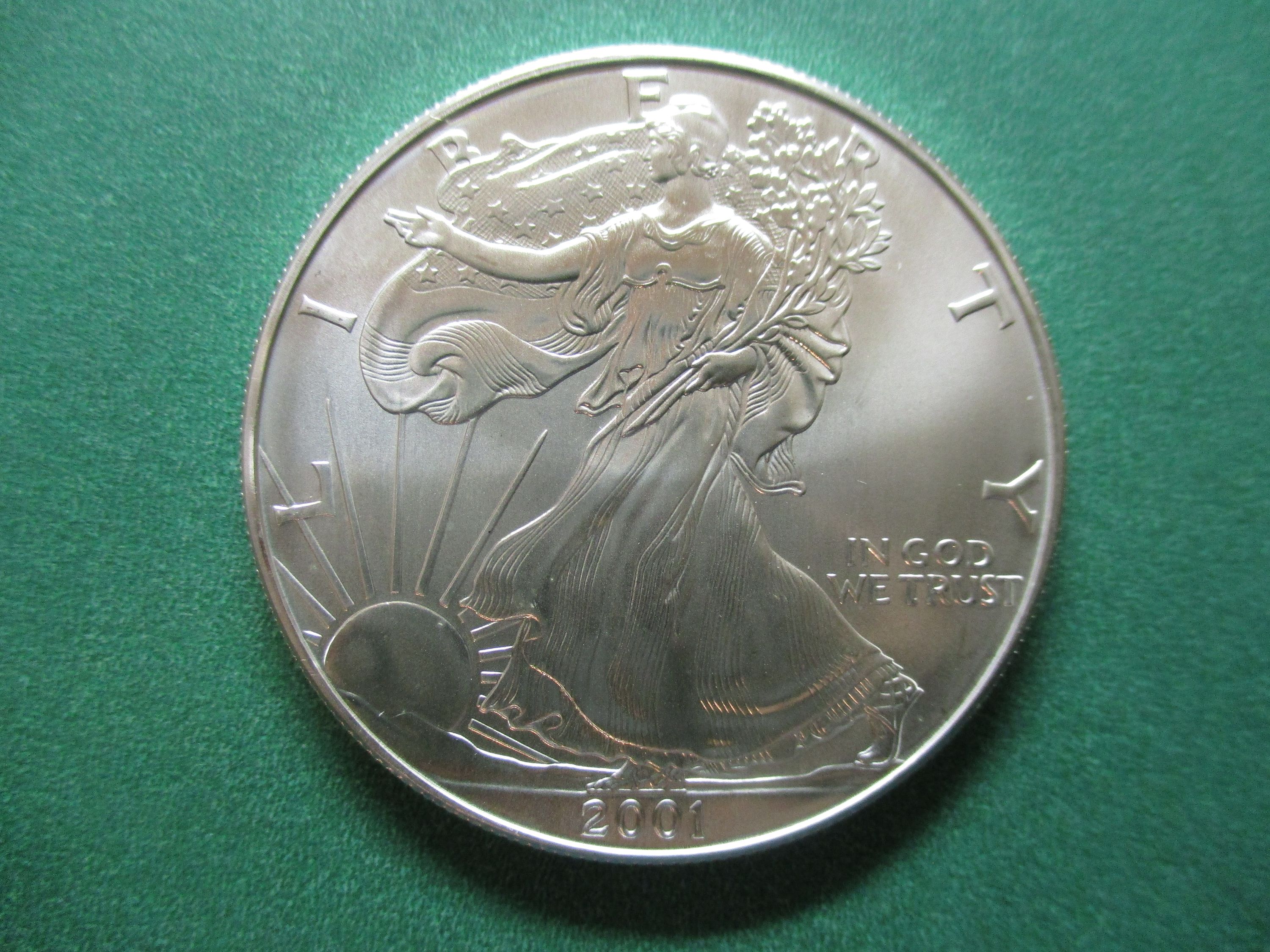 2001 American Silver Eagle. Item: E-01. - For Sale, Buy Now Online ...