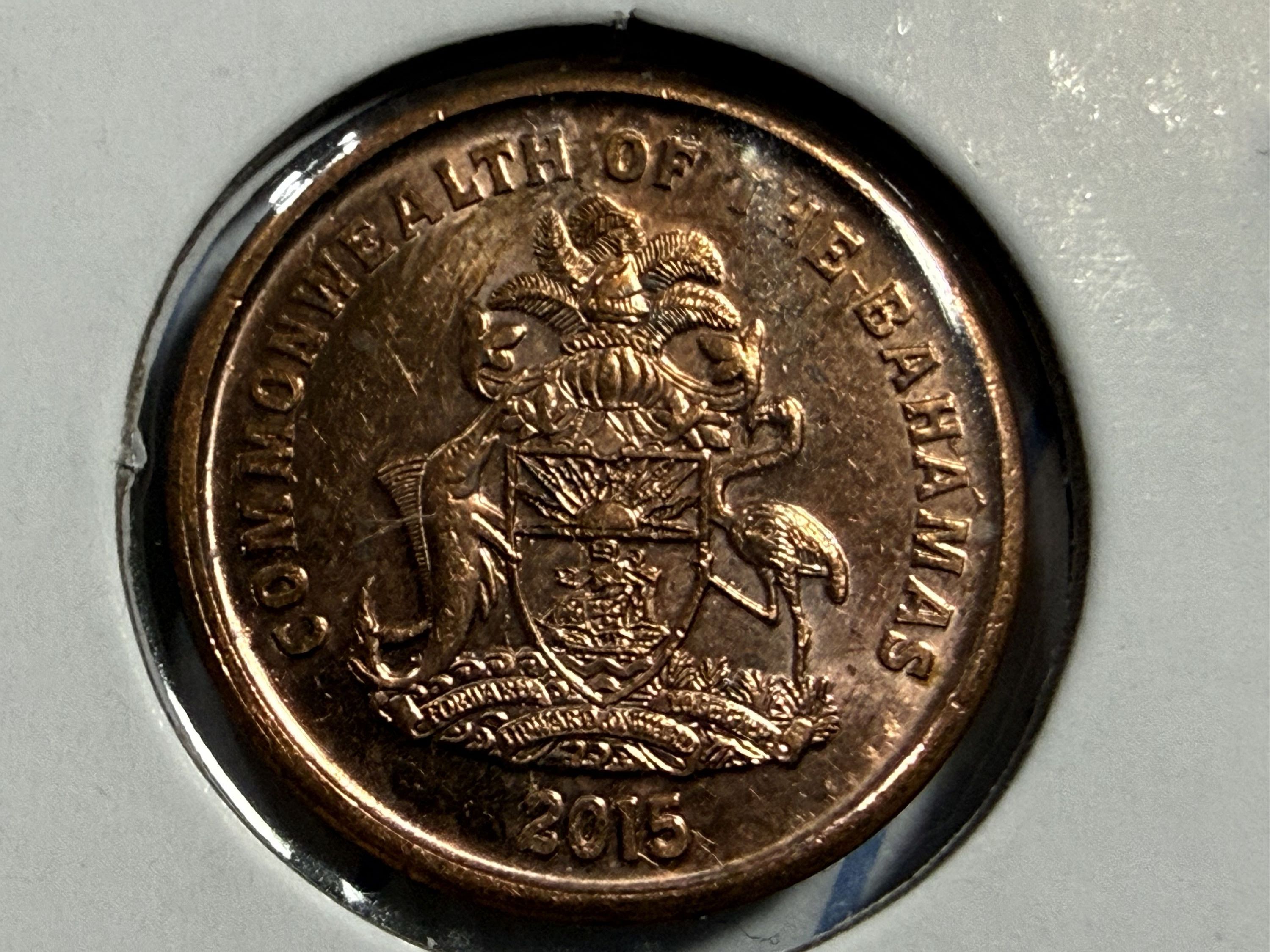 2015 Bahamas One Cent Coin - For Sale, Buy Now Online - Item #964128