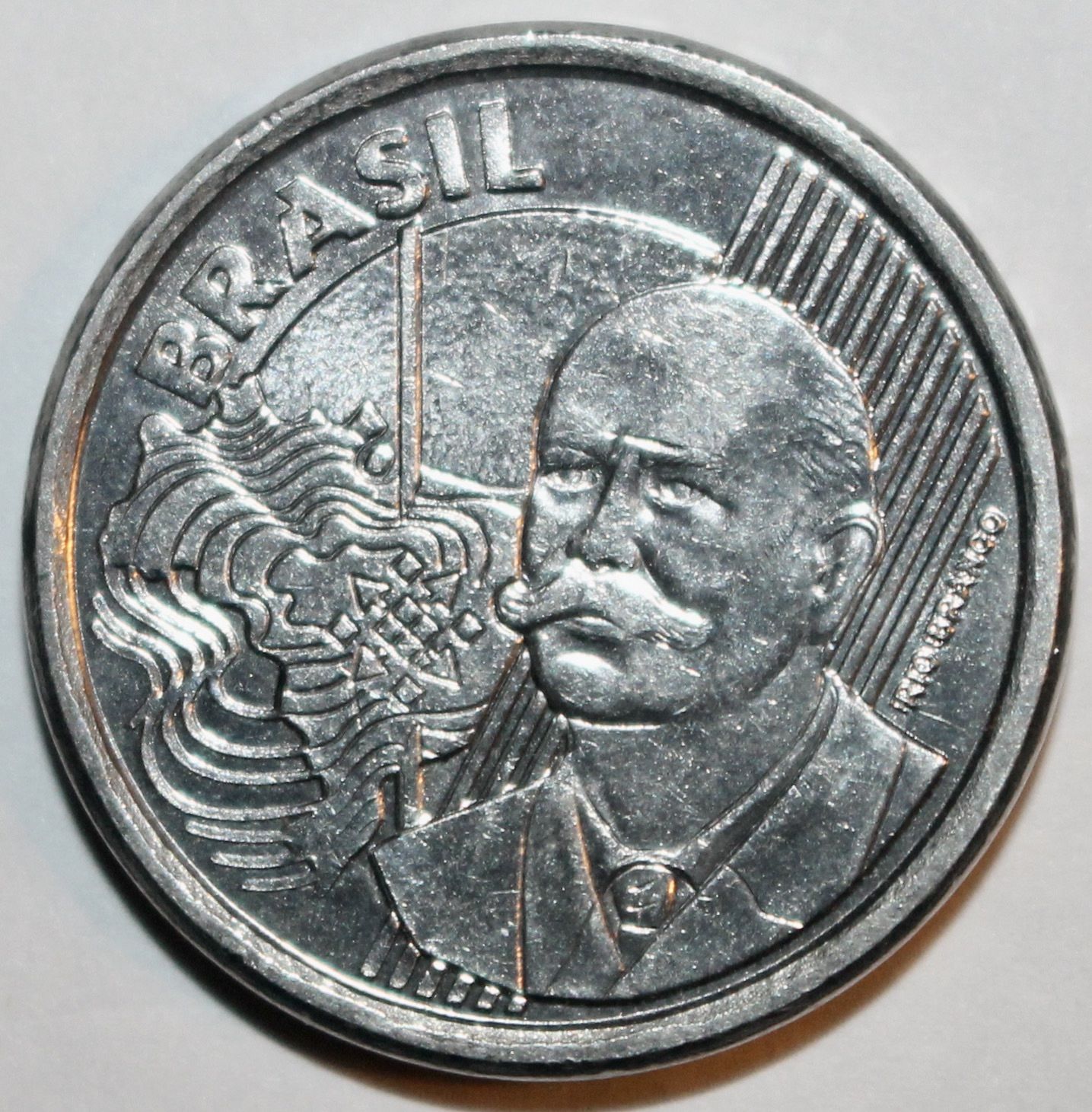 BRAZIL 50 Centavos Coin 2013 KM# 651a Brazilian Rio Branco Fifty - For ...
