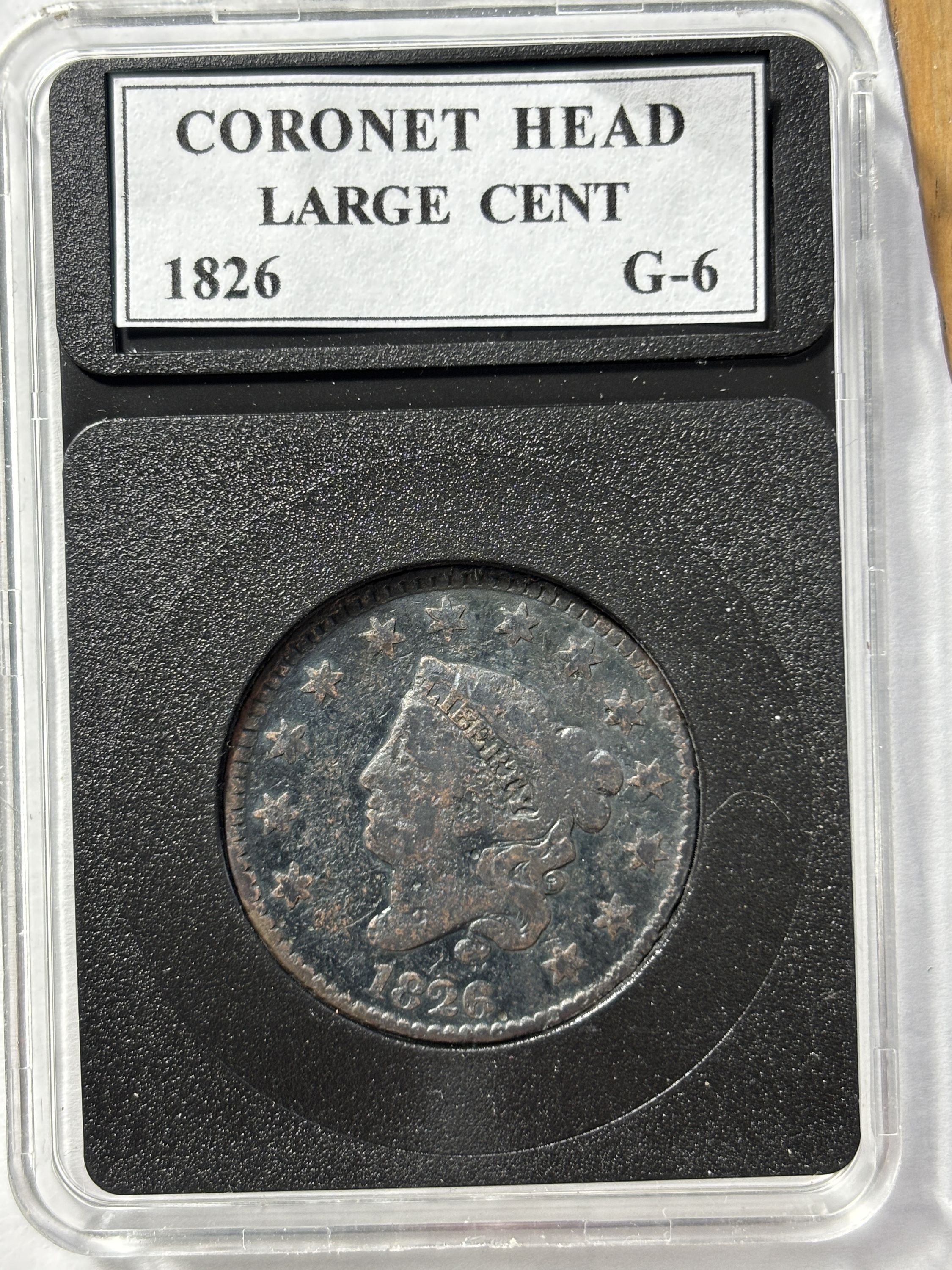 1826 P Coronet Liberty Head Large Cents: Normal Date - For Sale, Buy ...
