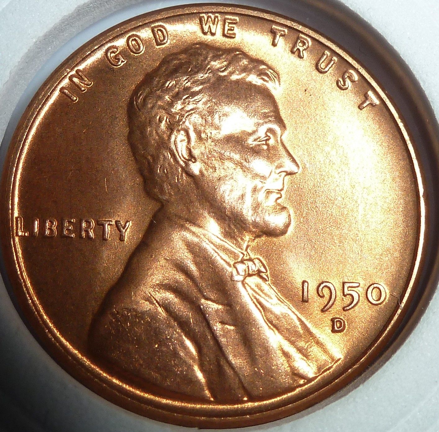 1950-D BU RED GEM BU Lincoln Wheat Cent (40-D ) - For Sale, Buy Now ...