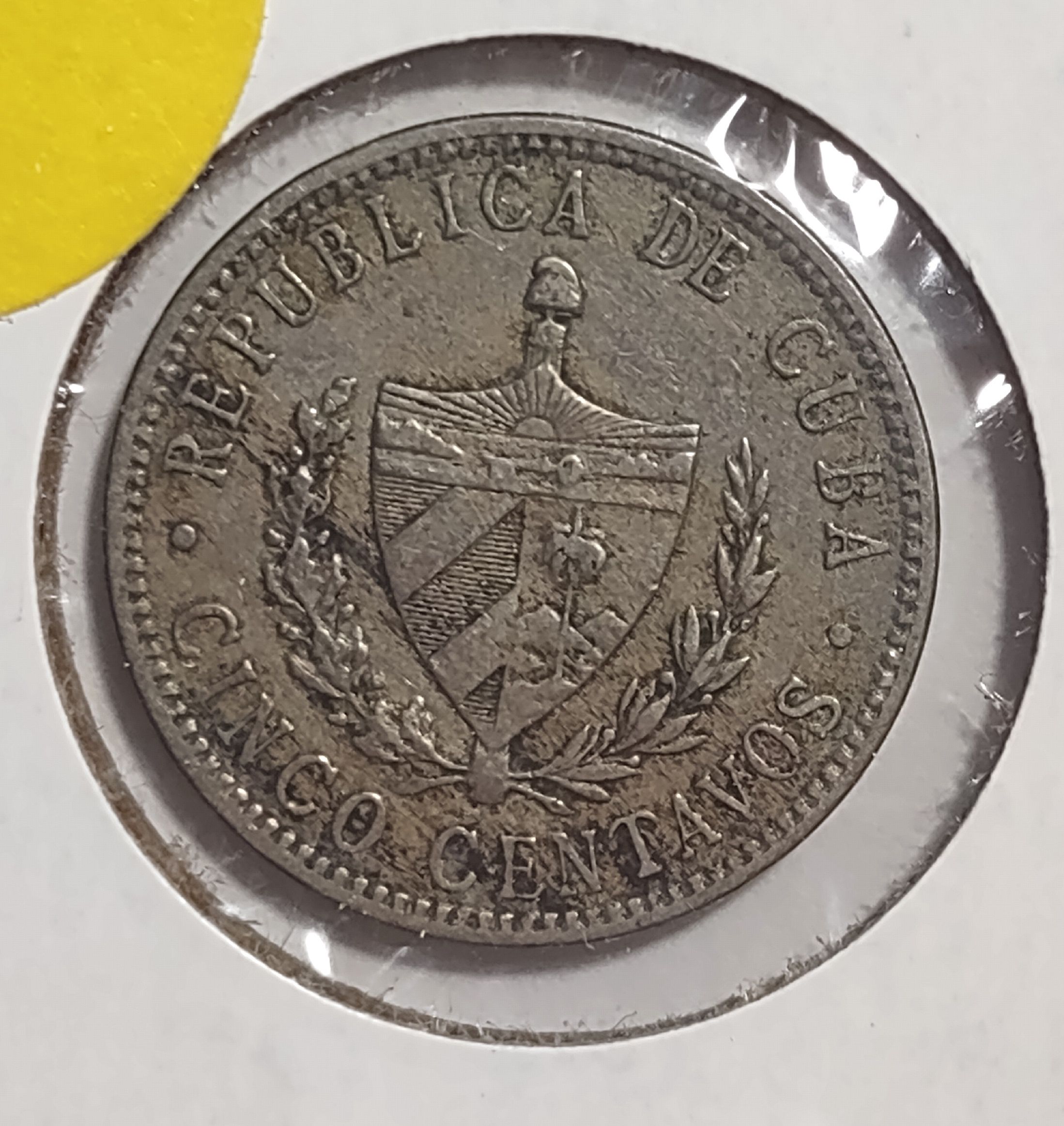 1920 Cuba 5 Centavos - For Sale, Buy Now Online - Item #965693