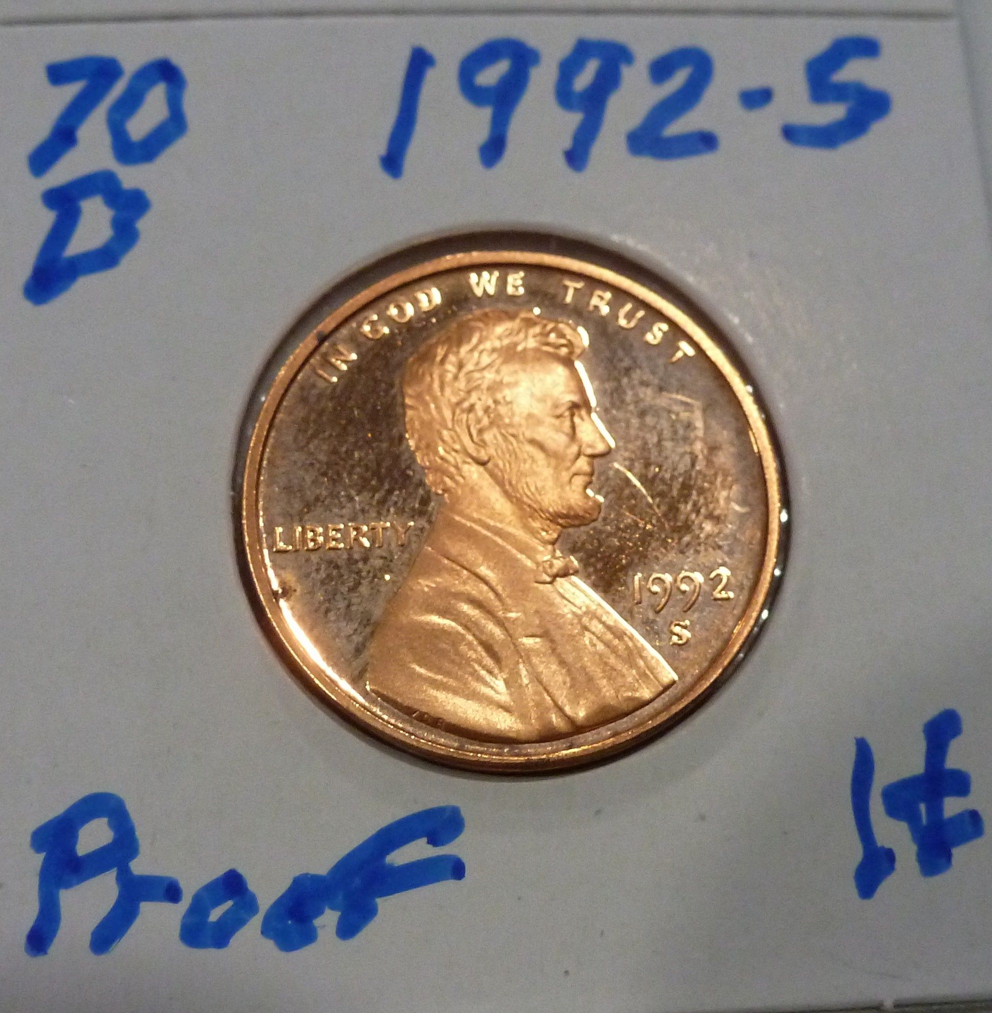 1992-S Gem Proof Cent Memorial Lincoln Cent (70-D) - For Sale, Buy Now ...