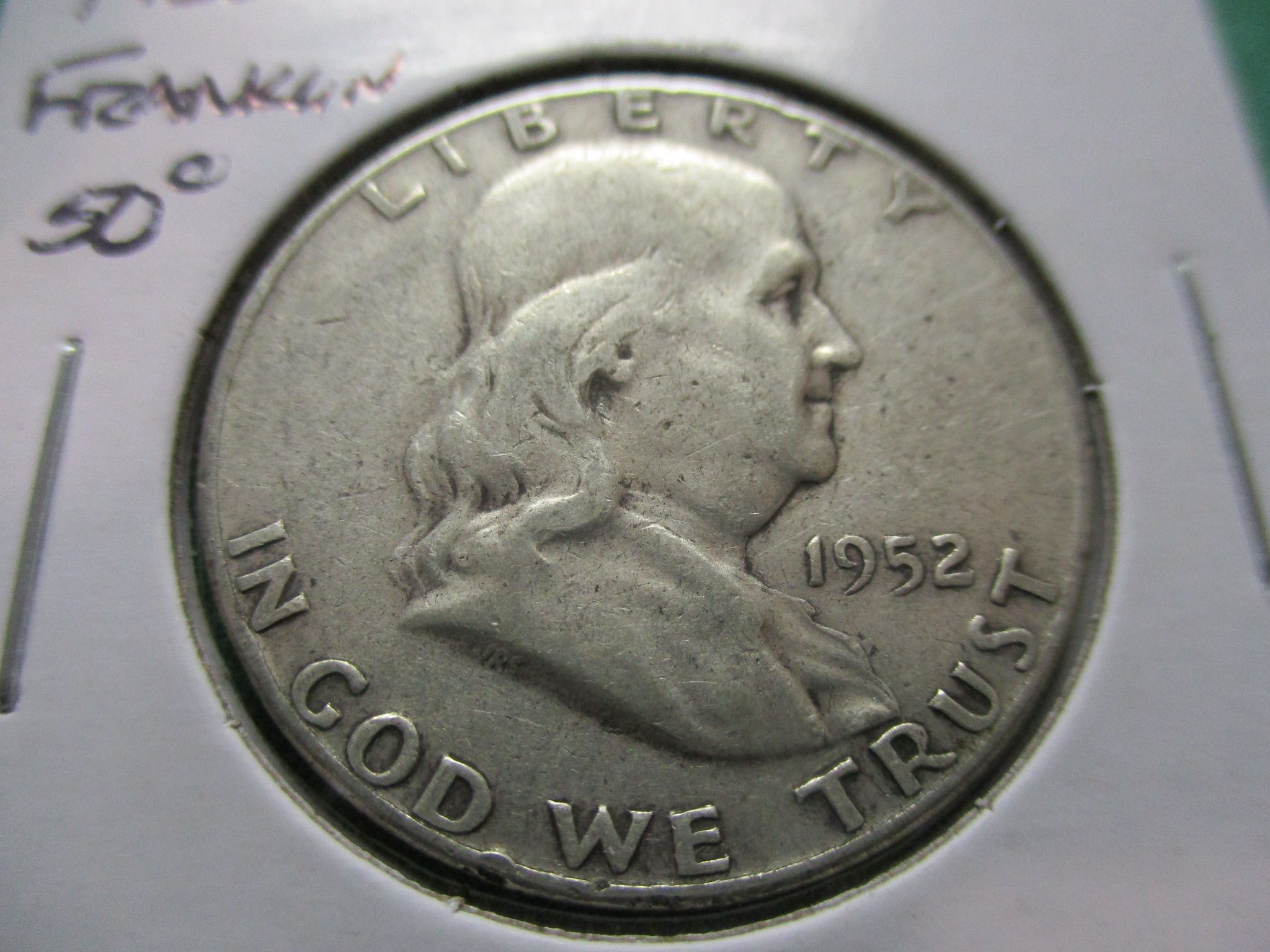 1952 Franklin Half Dollar. Item: 50 F52-30. - For Sale, Buy Now Online ...