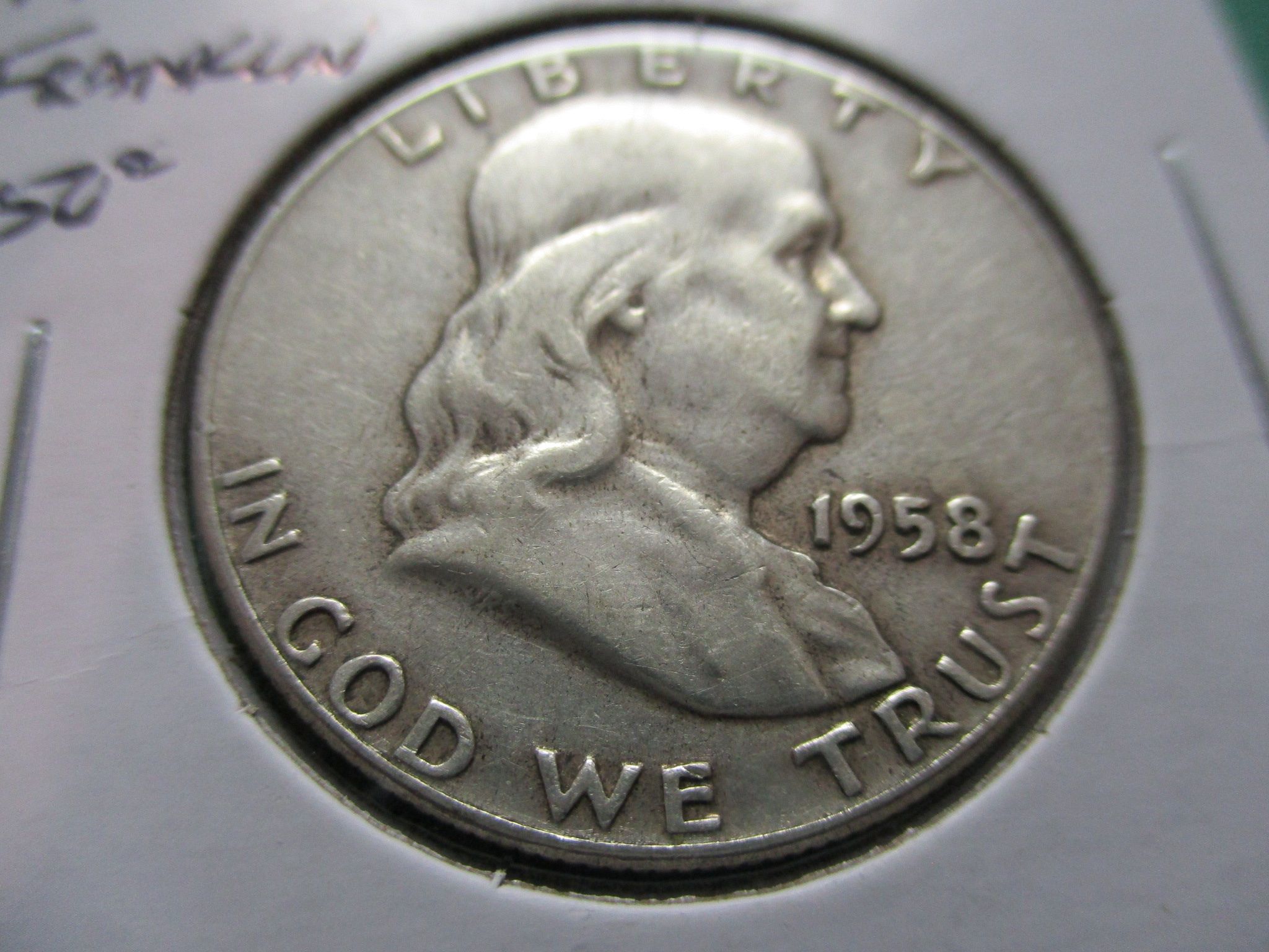 1958 Franklin Half Dollar. Item: 50 F58-18. - For Sale, Buy Now Online ...