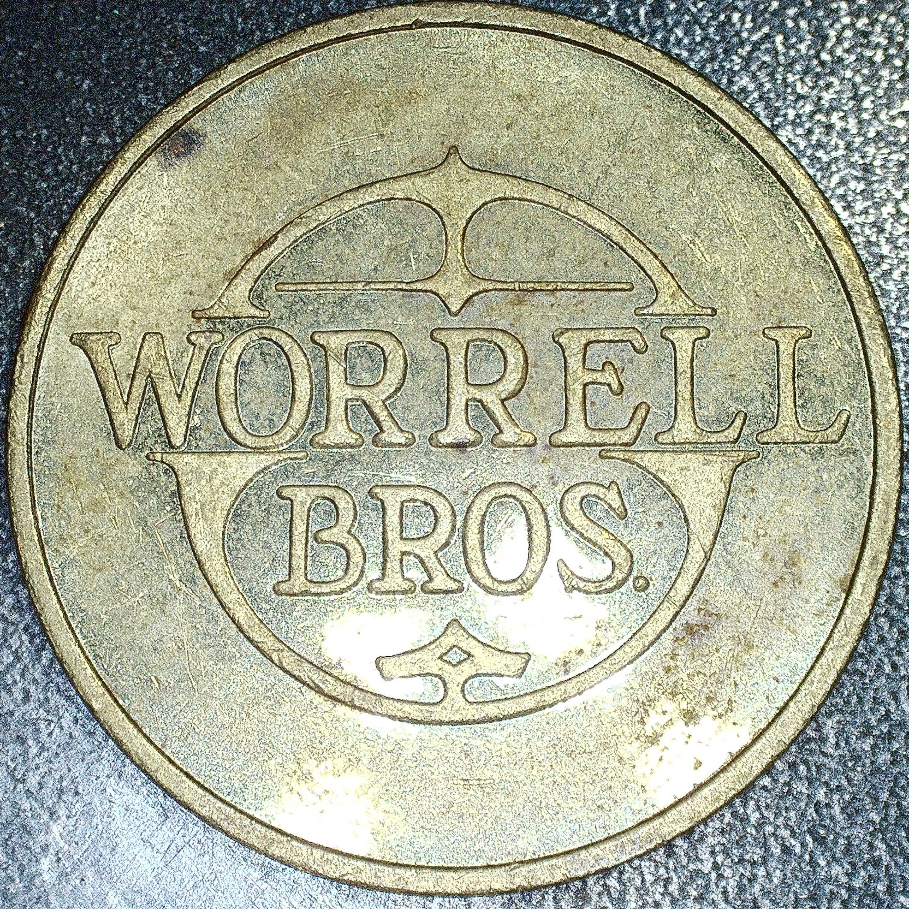 Vintage Worrell Bros Virginia Beach, VA Token 23mm - For Sale, Buy Now ...