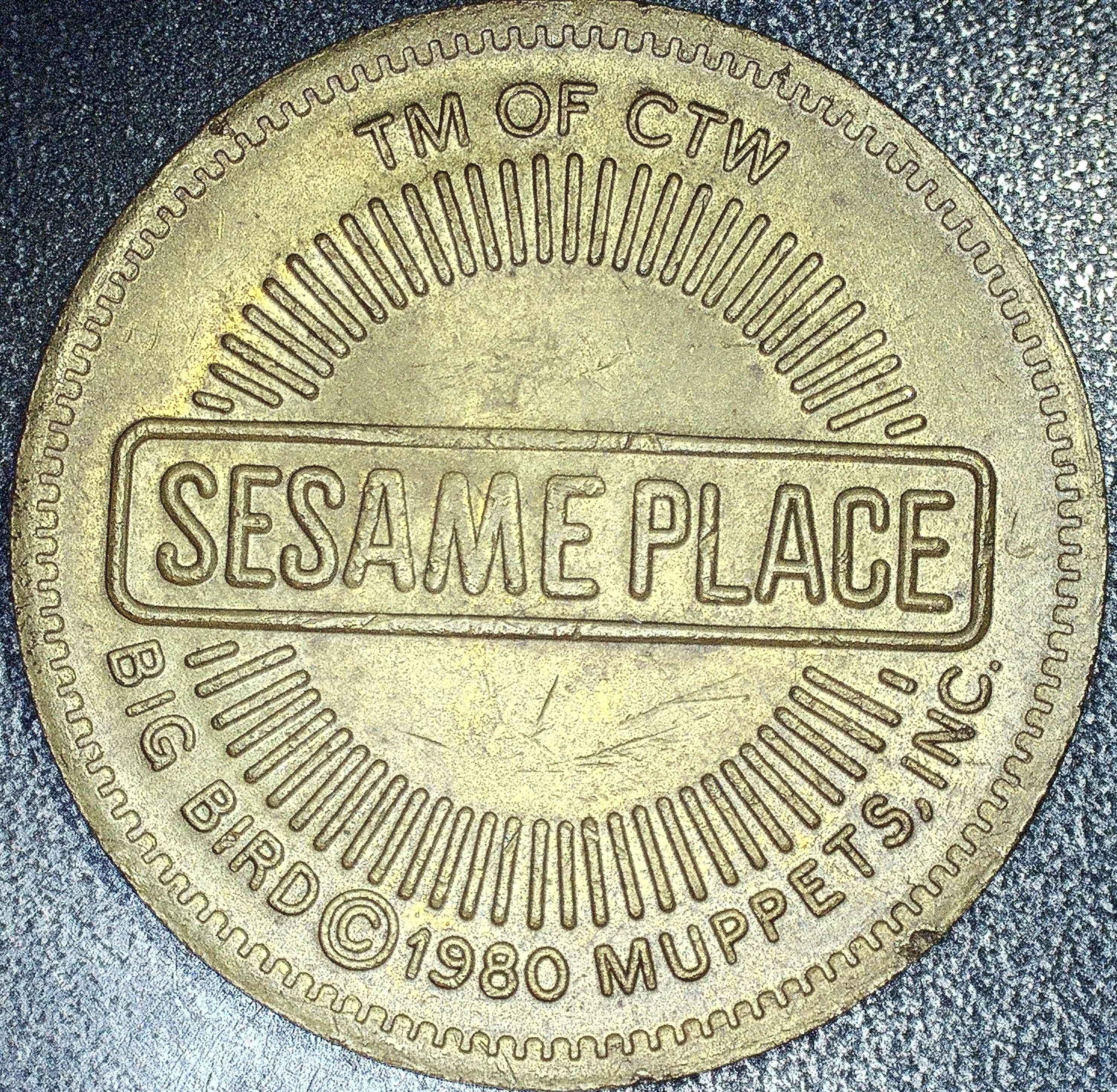 Vintage 1980 Sesame Place Big Bird Souvenir Token Medal 26mm - For Sale ...