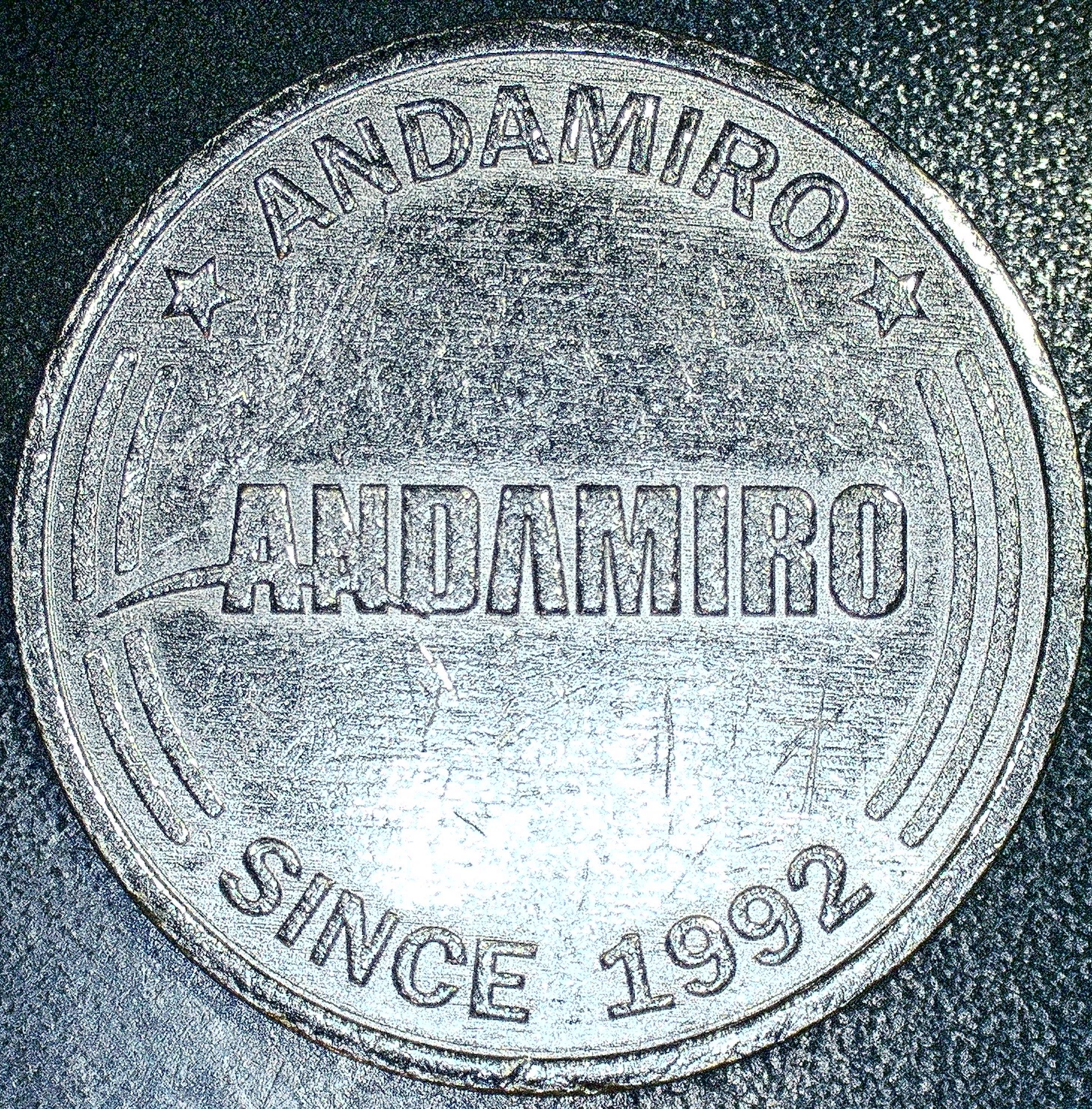 RARE *SINCE 1992* SOUTH KOREAN *ANDAMIRO* ARCADE GAME TOKEN COIN 24mm ...