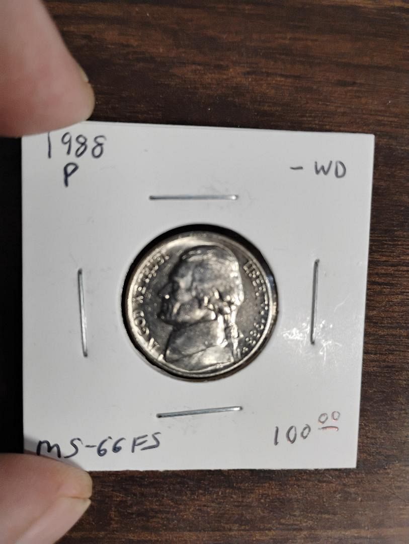 1988-P JEFFERSON NICKEL MS-66 , FULL STEPS - For Sale, Buy Now Online ...