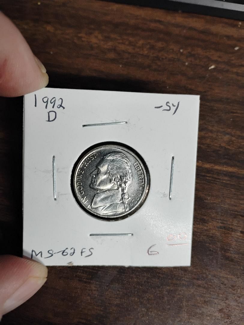 1992-D JEFFERSON NICKEL MS-62 , FULL STEPS - For Sale, Buy Now Online ...