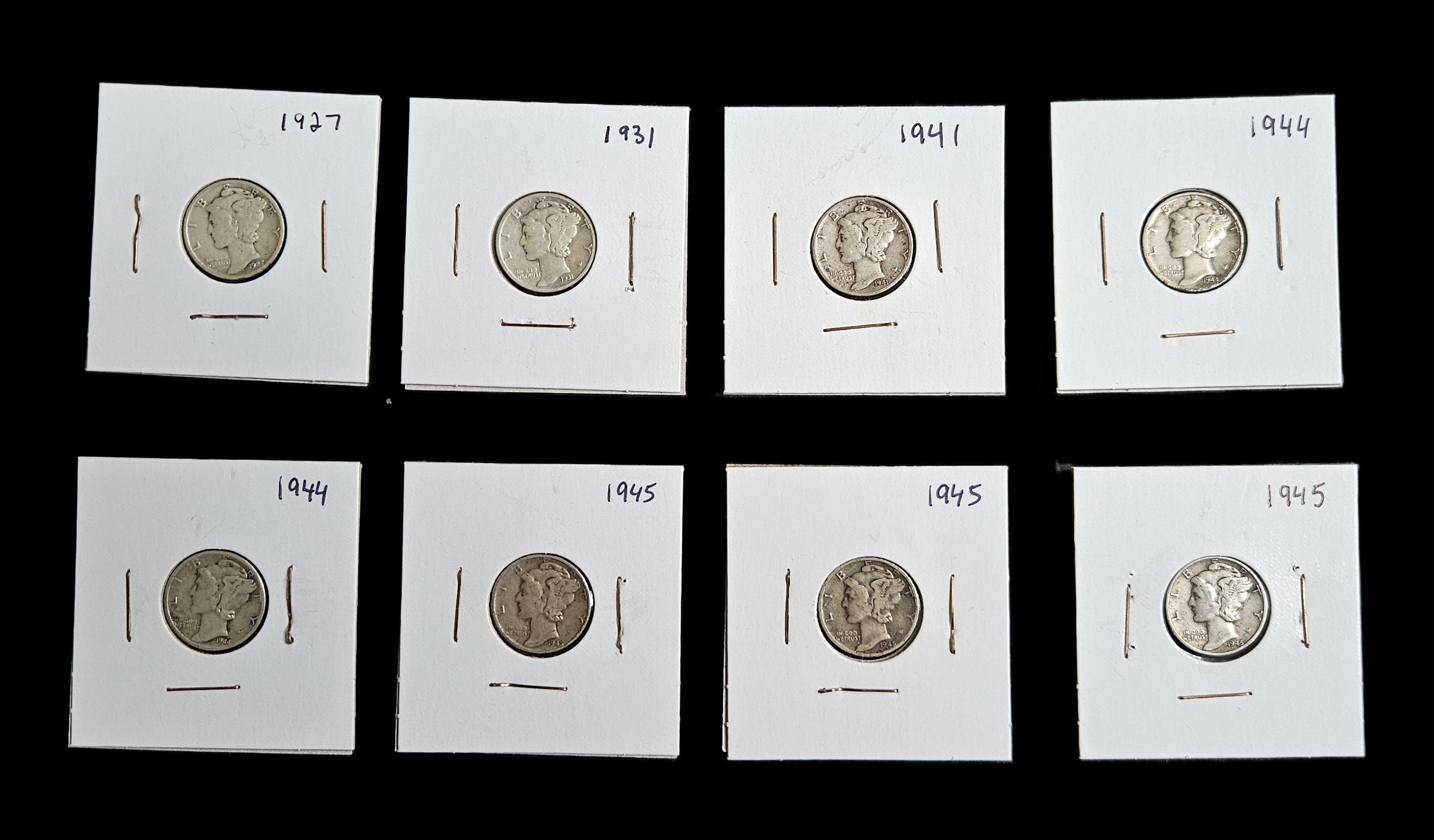 LOT of 8 Mercury Dimes - For Sale, Buy Now Online - Item #968550
