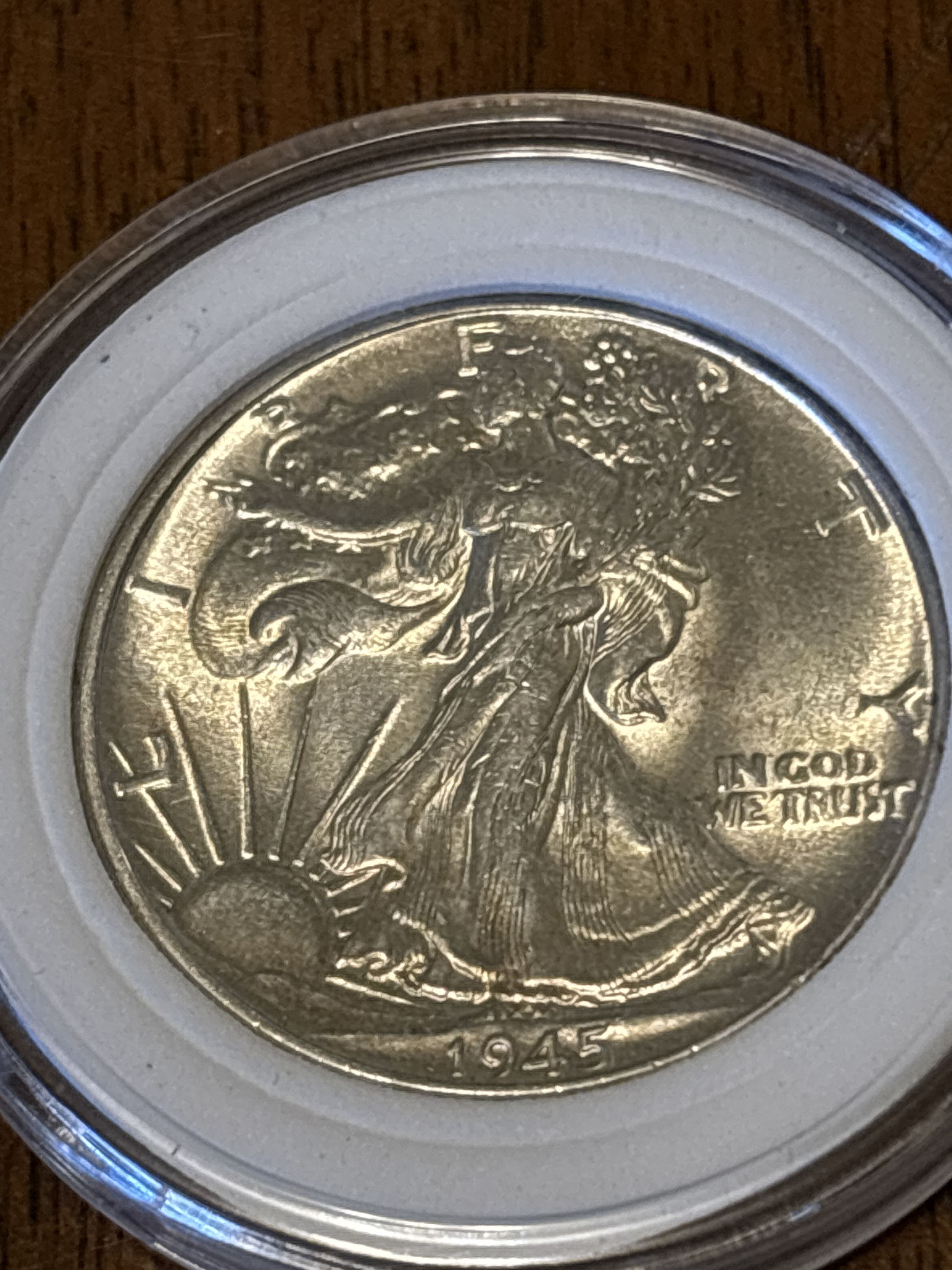 1945 P Walking Liberty SILVER Half Dollar BU MS AWESOME eye appeal as ...