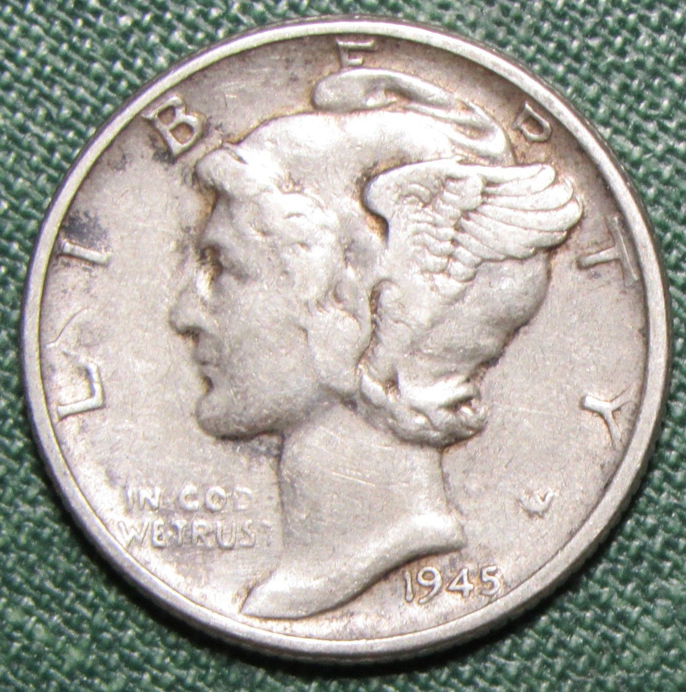 1945 P Mercury Dime - For Sale, Buy Now Online - Item #969822