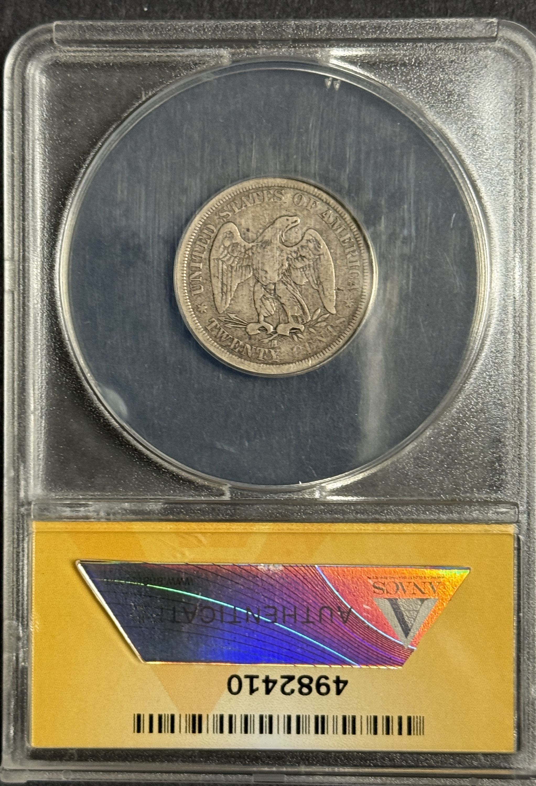 1875-S 20ct VG-8 ANACS (12355) - For Sale, Buy Now Online - Item #970098