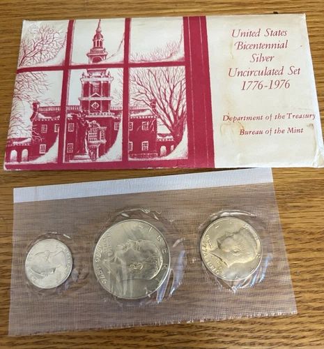 1976 Bicentennial Silver Uncirculated Set U.S. With Mint Envelope - For ...