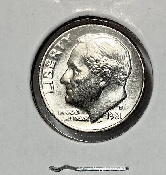 1981 D Roosevelt dime from mint set - For Sale, Buy Now Online - Item ...