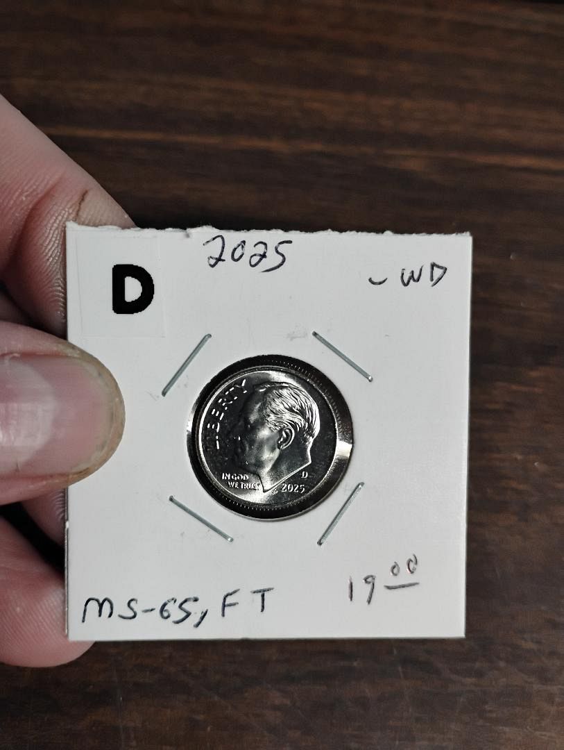 2025-D ROOSEVELT DIME MS-65, FULL TORCH - For Sale, Buy Now Online ...