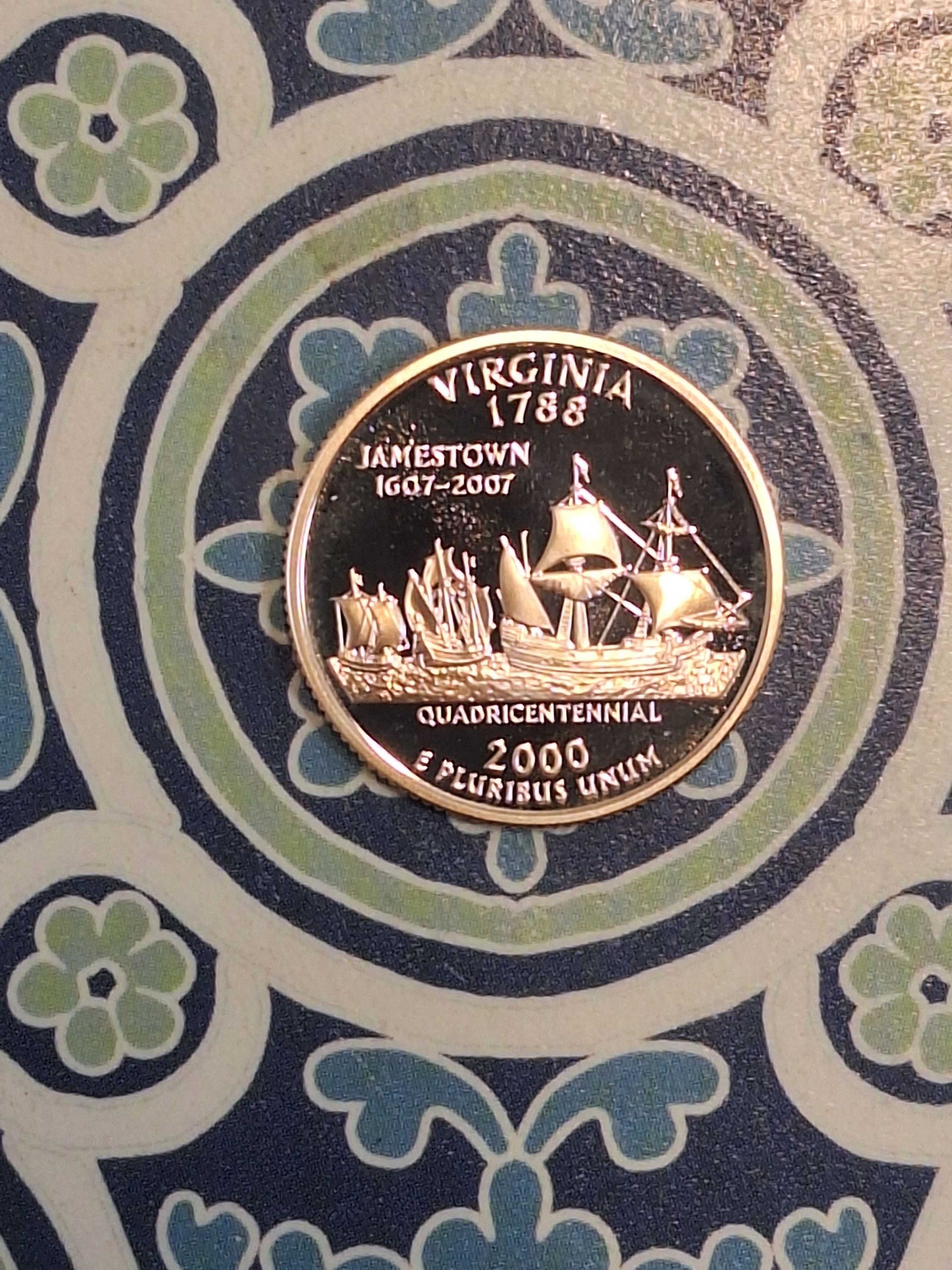 2000 S VIRGINIA STATE QUARTER ck37 - For Sale, Buy Now Online - Item ...