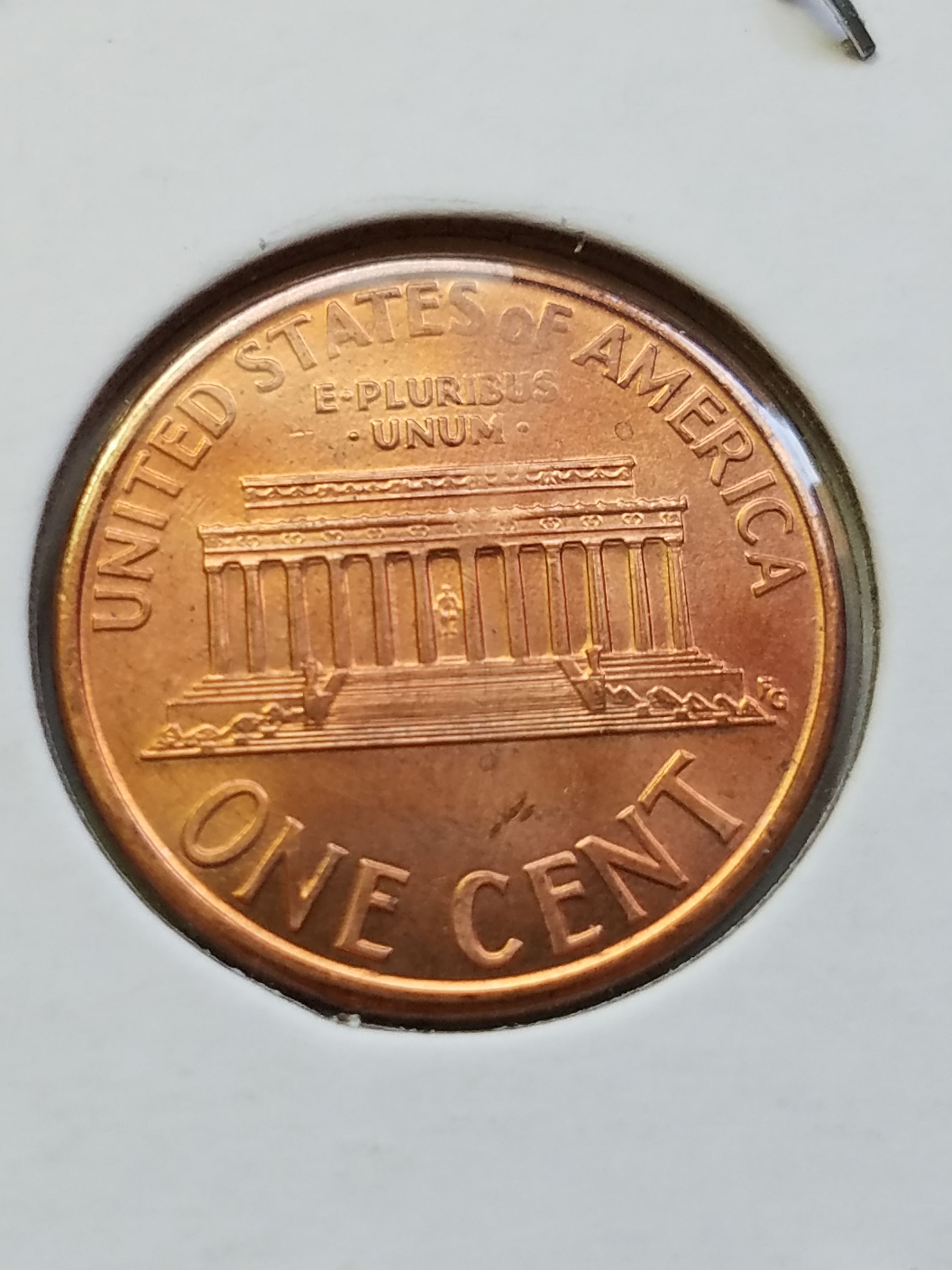 1995 D Lincoln Memorial Cent Penny Die Break Error - For Sale, Buy Now ...