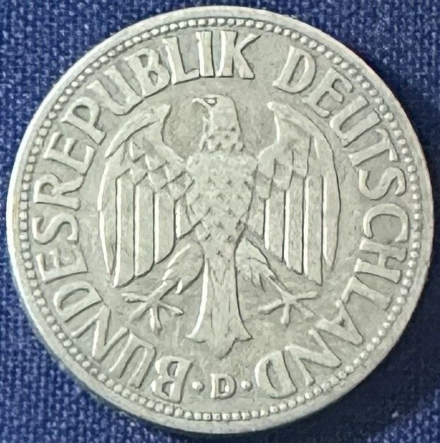 Germany - 1956 D (Munich Mint) - 1 Mark - For Sale, Buy Now Online ...