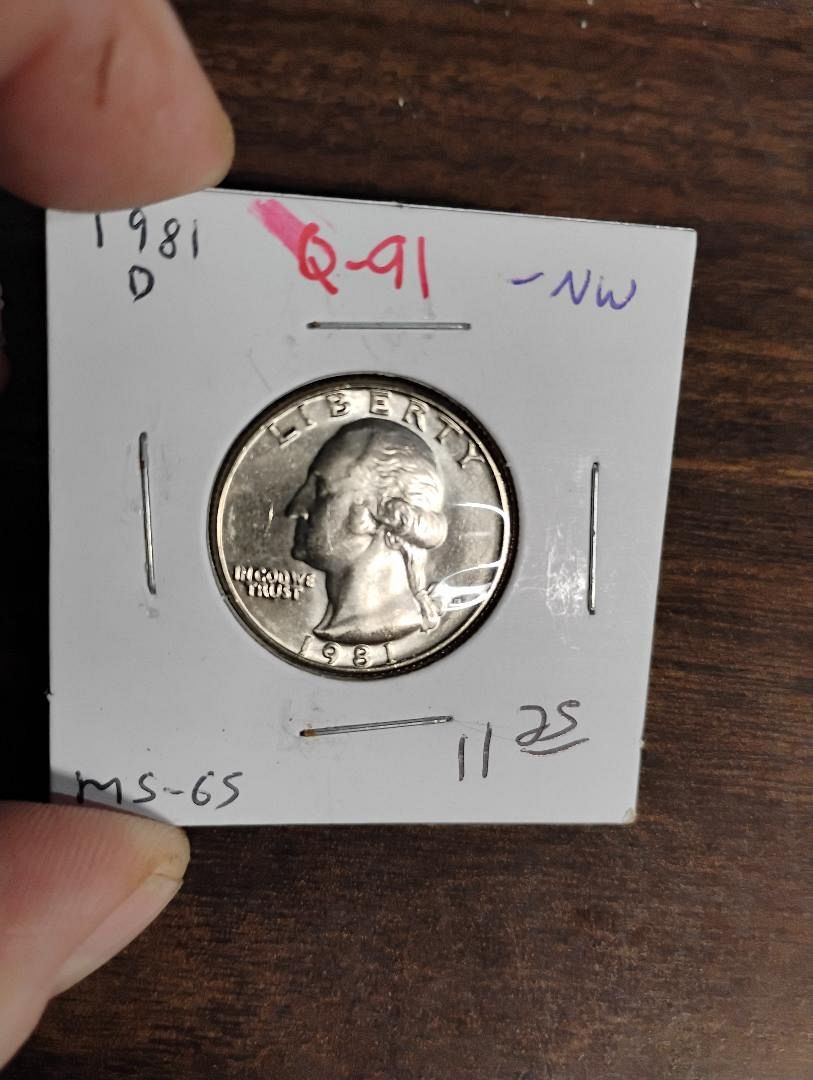 1981-D WASHINGTON QUARTER MS-65 - For Sale, Buy Now Online - Item #975144