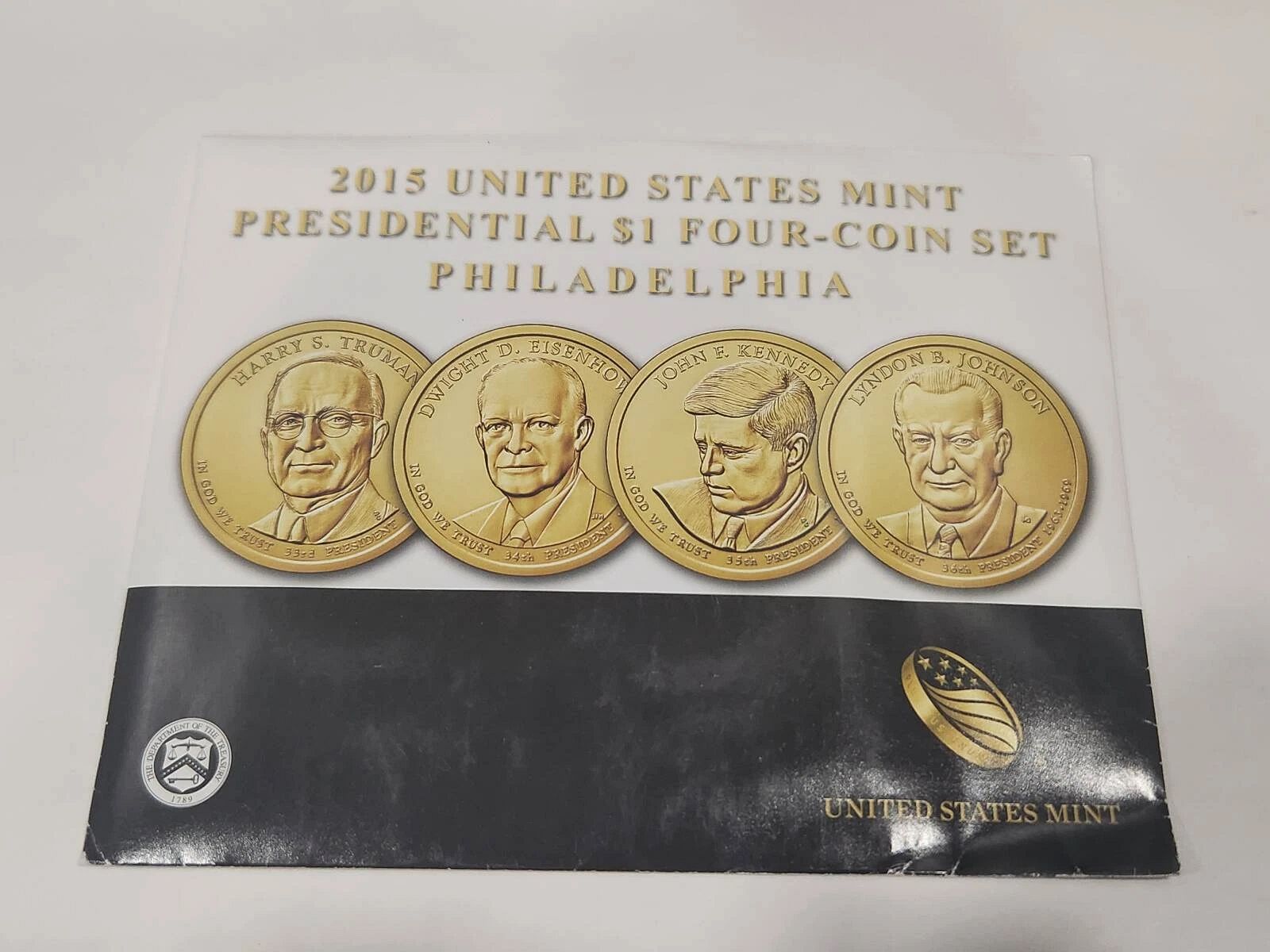 2015 US Mint Presidential $1 Four-Coin Set Philadelphia - For Sale, Buy ...
