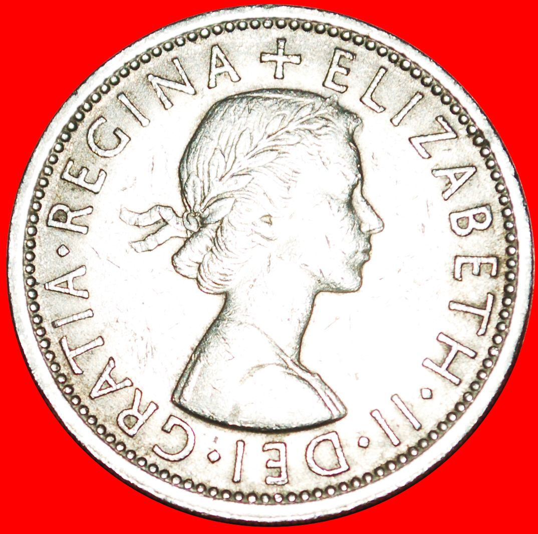 TUDOR ROSE (1953-1970): GREAT BRITAIN ★ FLORIN 1966! ELIZABETH II (1952 ...