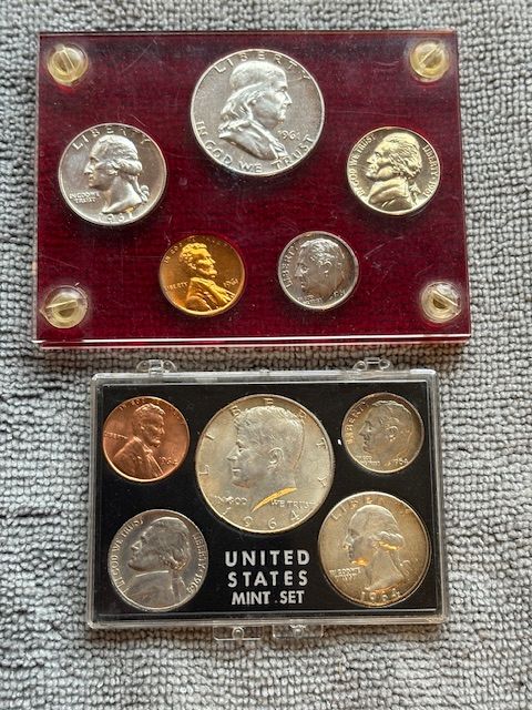 Franklin & Kennedy 5 coin Silver sets. - For Sale, Buy Now Online ...