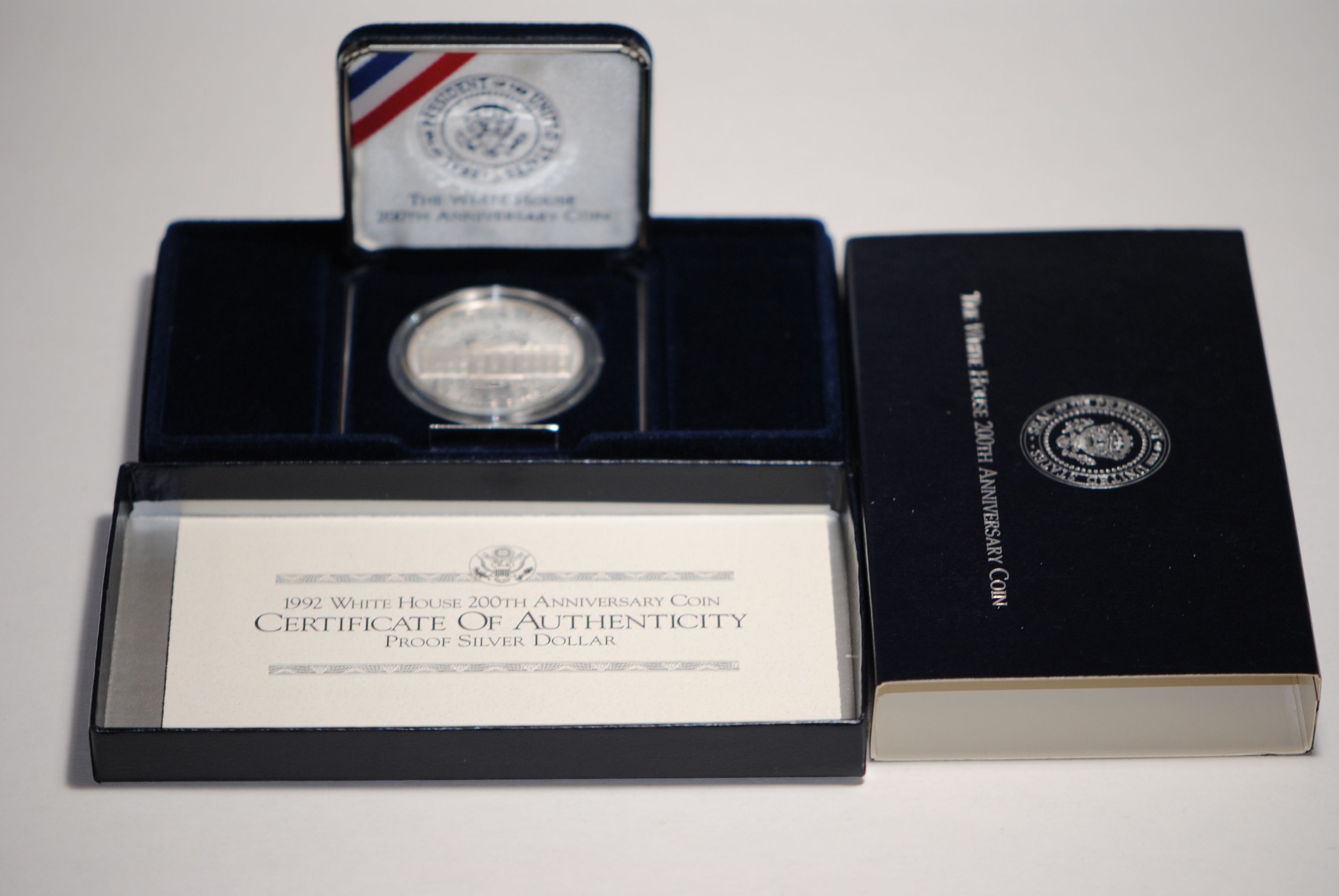 1992 White House 200th Anniversary Proof Silver Dollar - For Sale, Buy ...