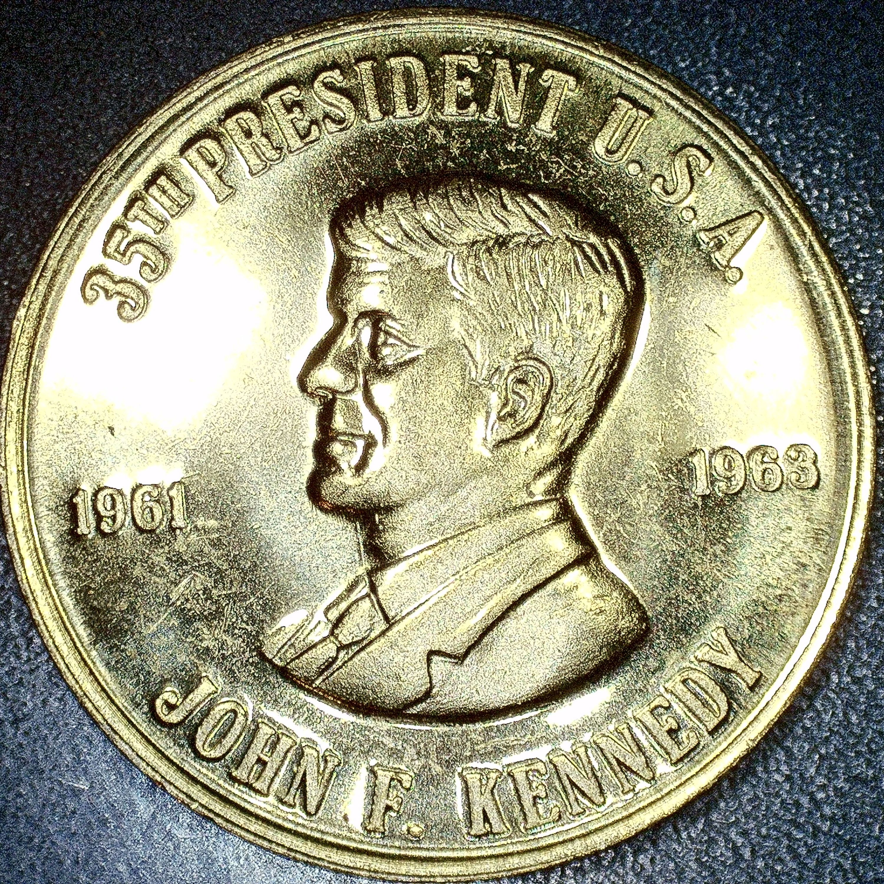 John F. Kennedy 35th President 1961 - 1963 Great Seal 27mm - For Sale ...