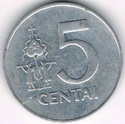 5 Centai, Lithuania, 1991 - For Sale, Buy Now Online - Item #978617