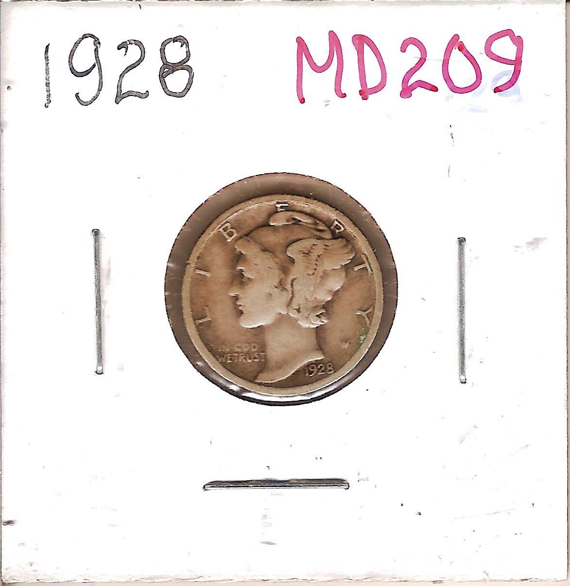 1928 Winged Liberty Dime MD209 - For Sale, Buy Now Online - Item #979114
