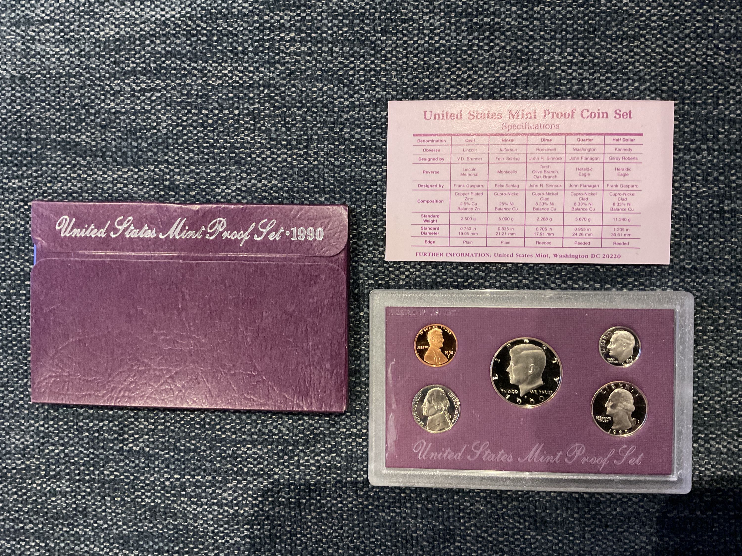 1990 S US Mint Proof Set - For Sale, Buy Now Online - Item #980380
