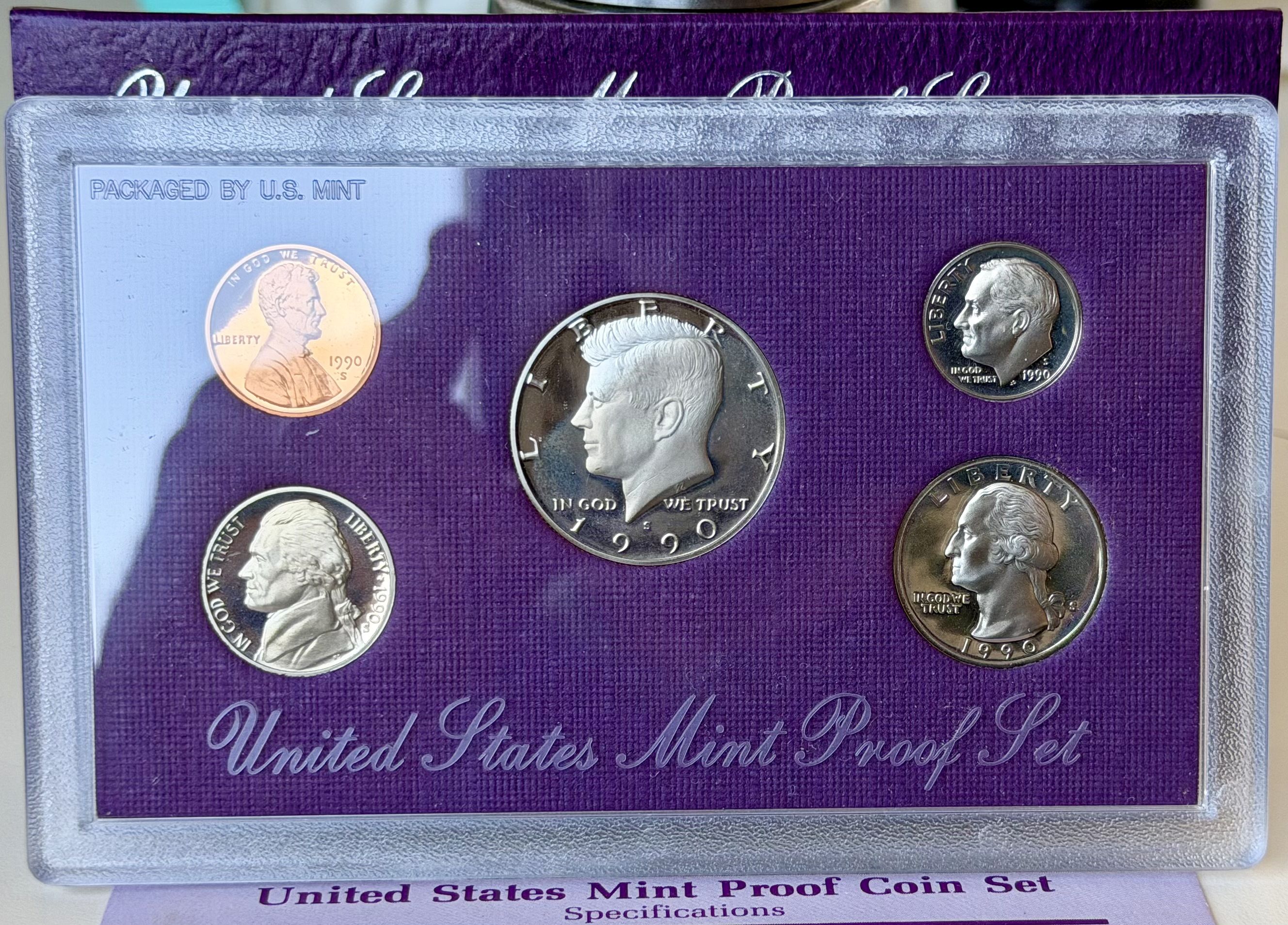 1990-S US Mint Clad Proof Set • Ultra Cameo Proof Coins - For Sale, Buy ...