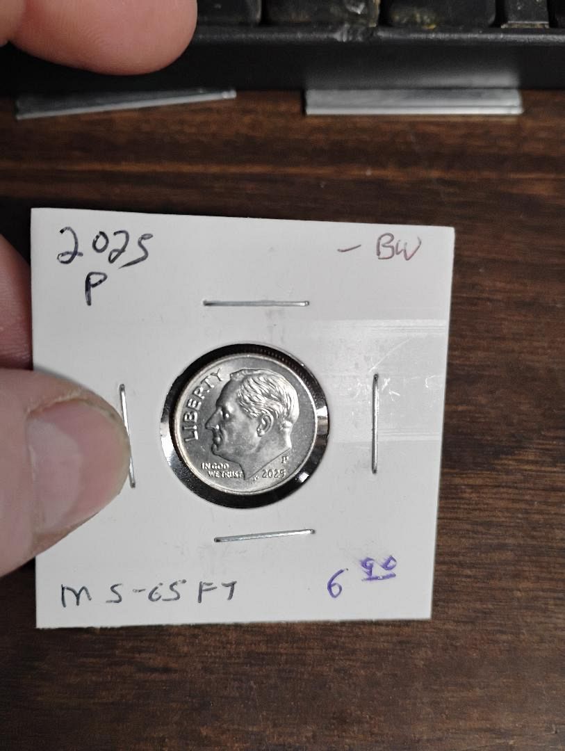 2025-P ROOSEVELT DIME MS-65, FULL TORCH - For Sale, Buy Now Online ...
