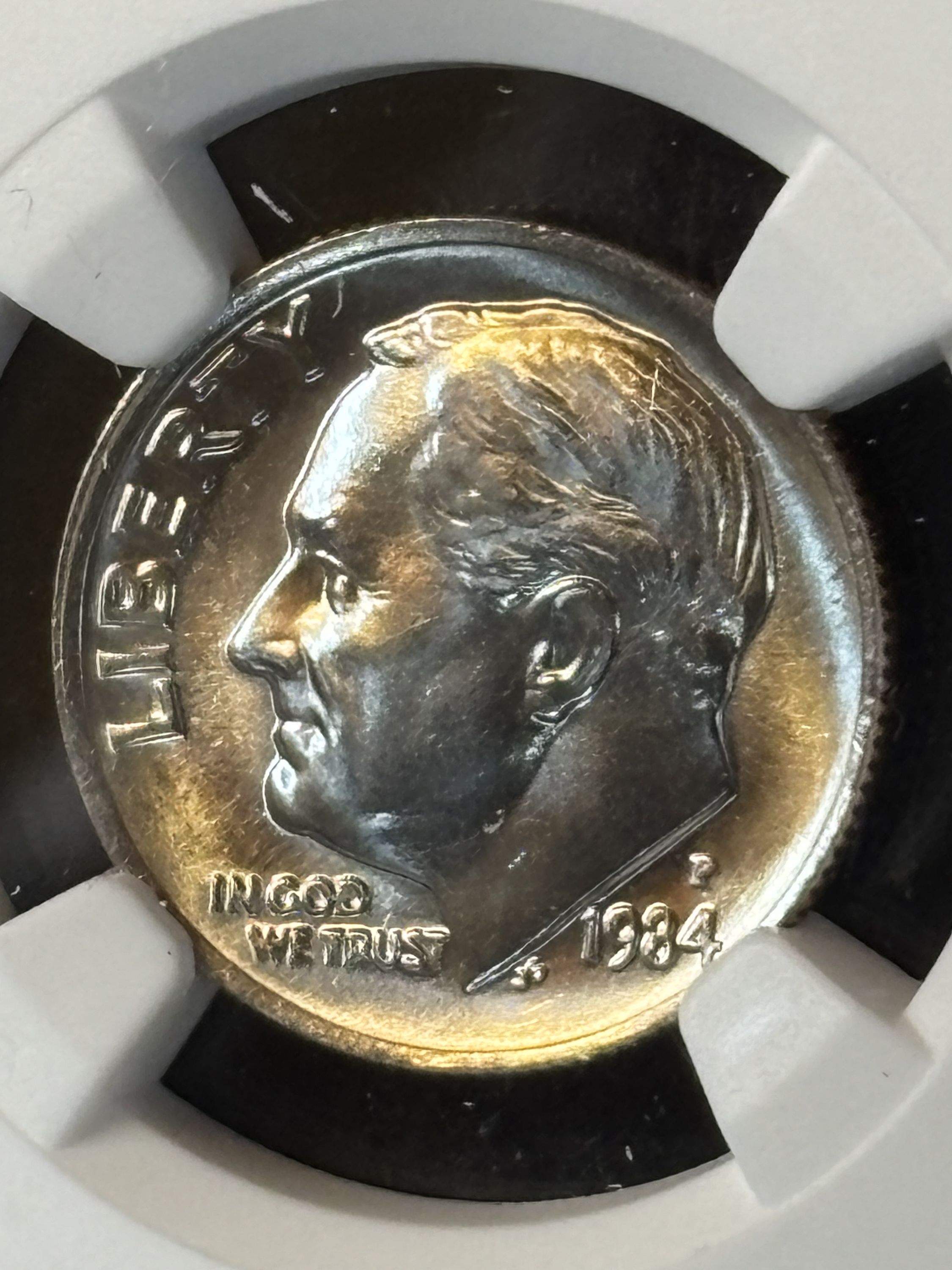 1984 P ROOSEVELT DIME - NGC MS 67 FT - FULL TORCH REVERSE - For Sale ...