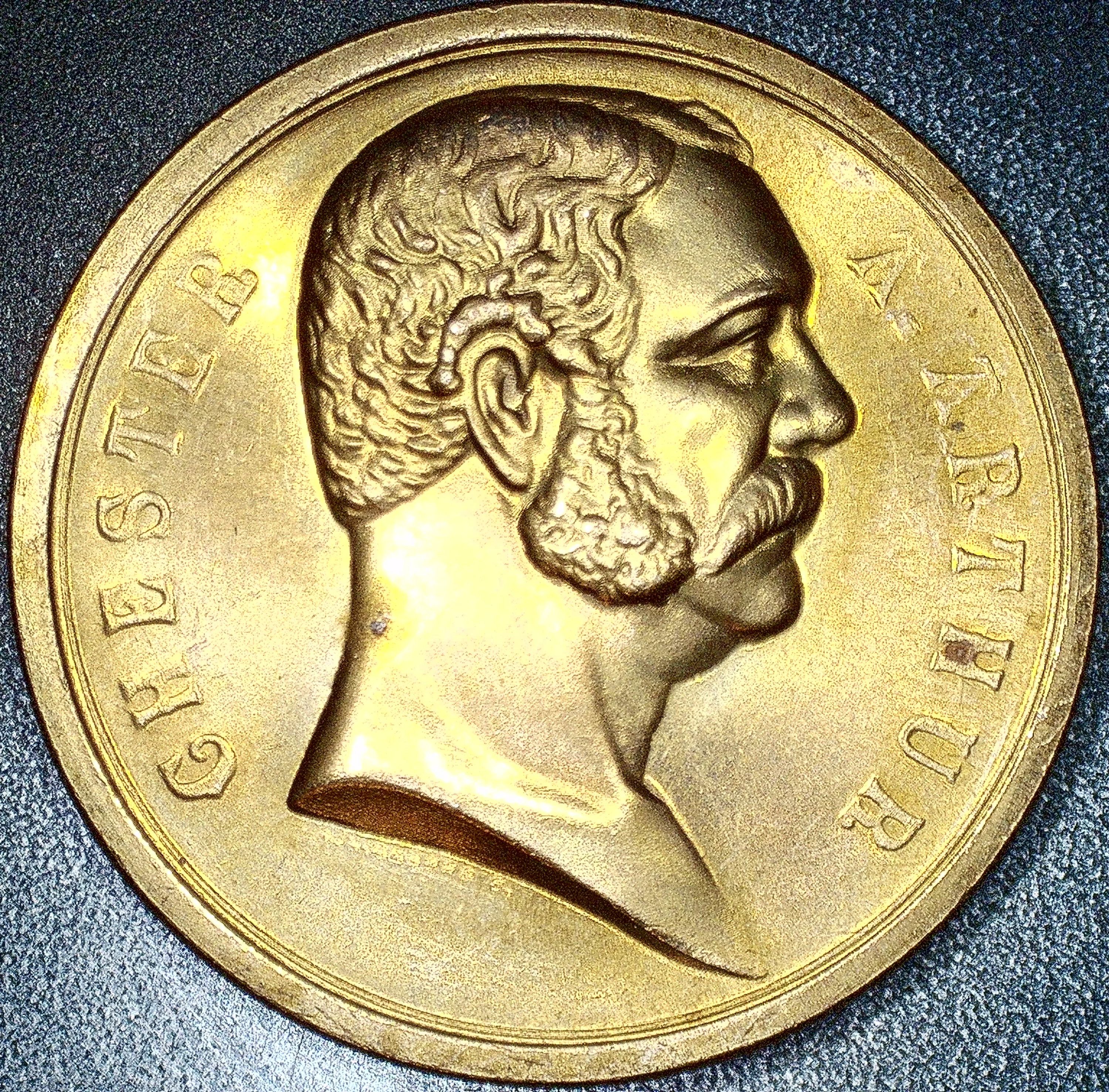 Vintage US Mint Chester A. Arthur, the 21st President Bronze Medal 34mm ...