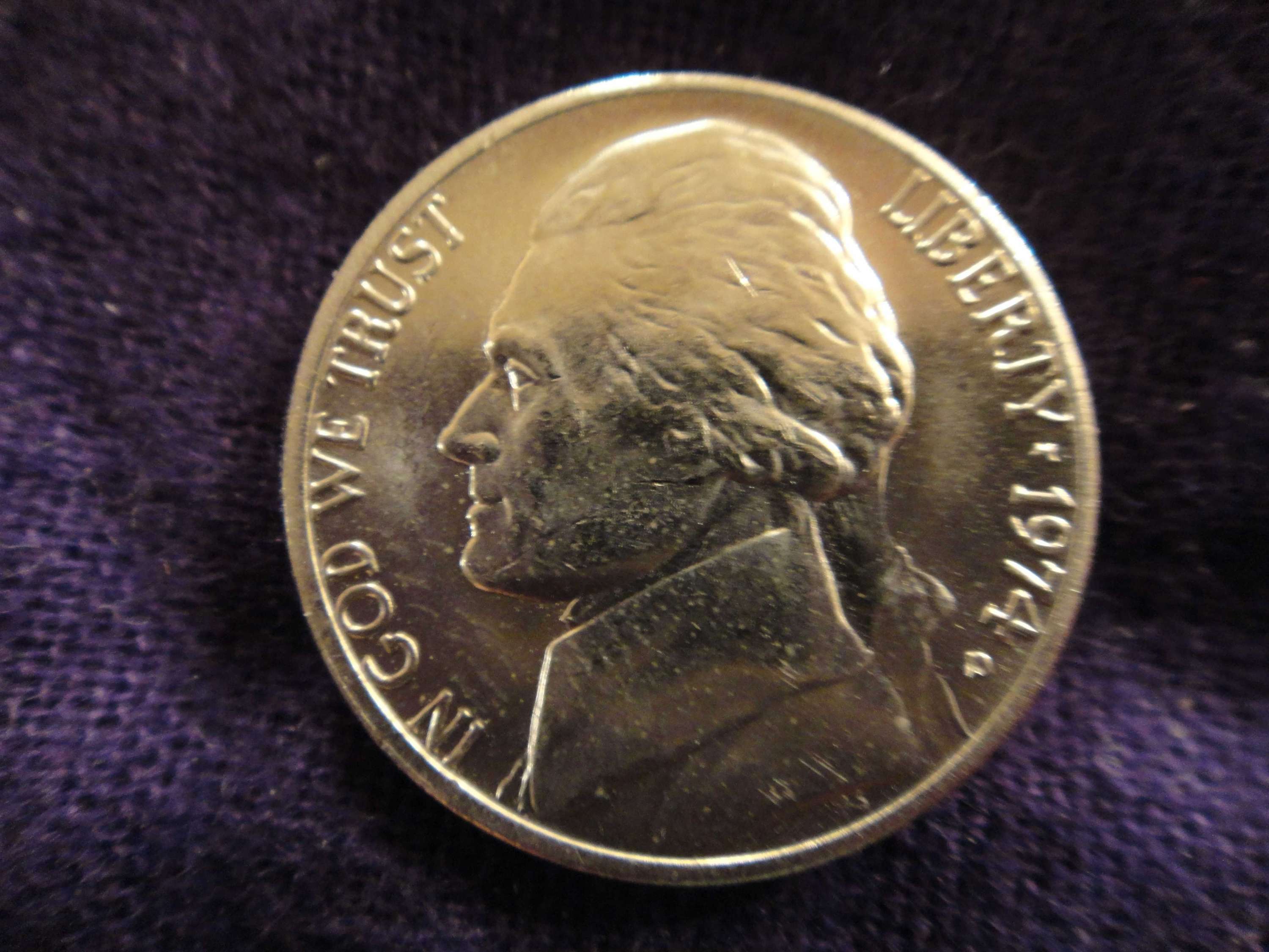 1974-D Jefferson Nickel MS-64 (Near Gem) SHARP STRIKE - For Sale, Buy ...